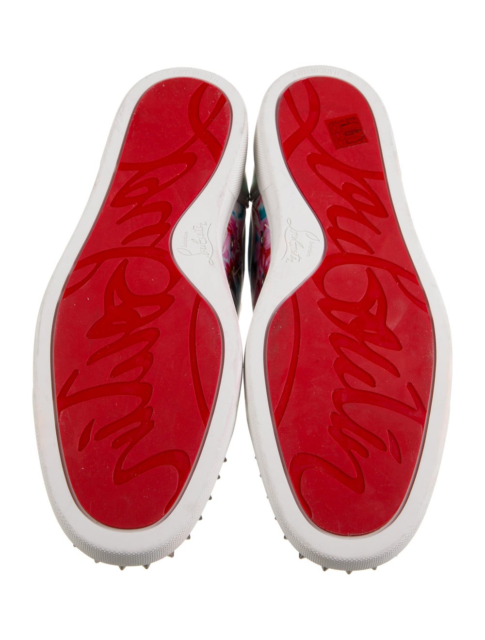 Christian Louboutin Spike Accents Leather Sneakers - Pink Sneakers ...