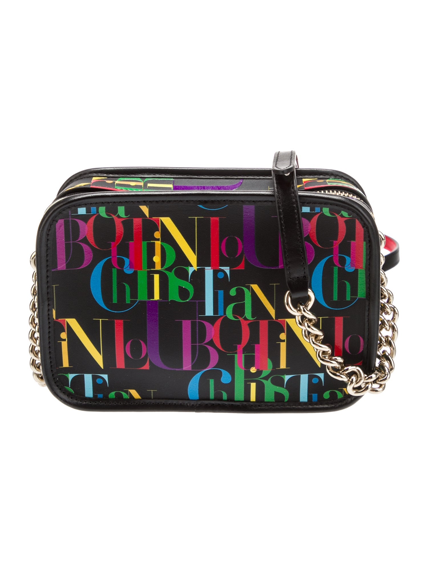 Christian Louboutin Radioloubi Leather Logo Crossbody Bag - Black ...