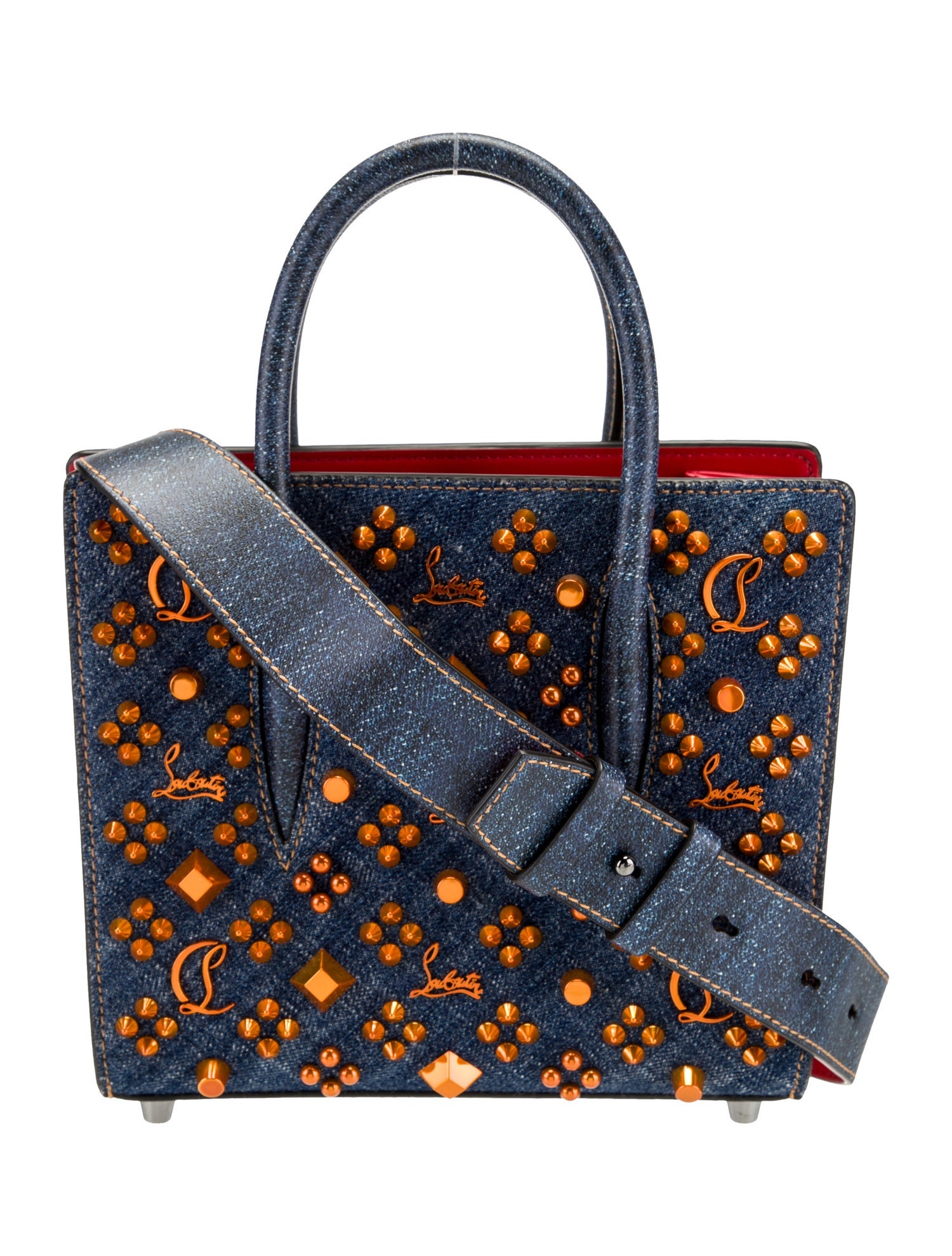 Christian Louboutin Denim Paloma - Blue Totes, Handbags - CHT414708 ...