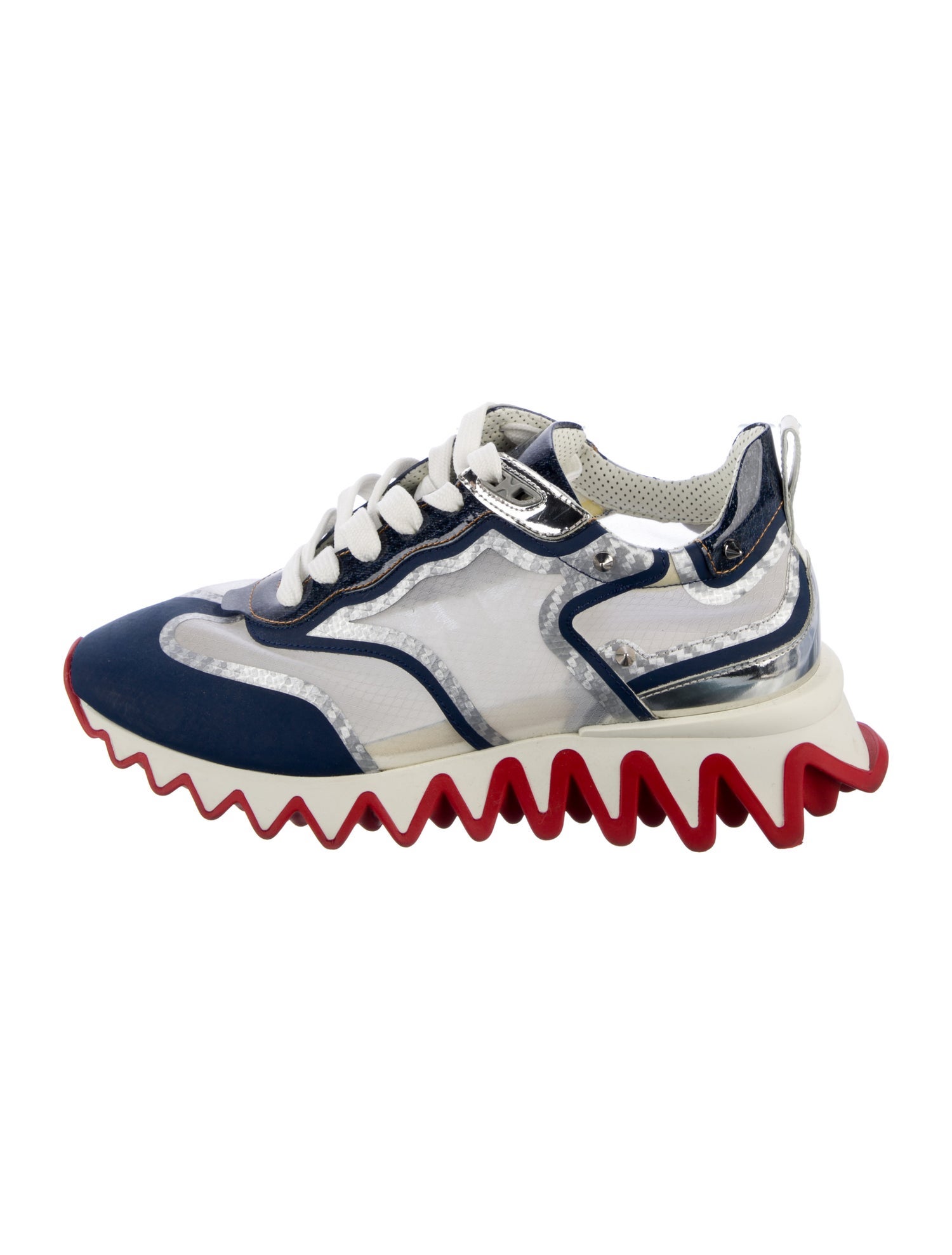 Christian Louboutin Sharkina Sneakers - Blue Sneakers, Shoes ...