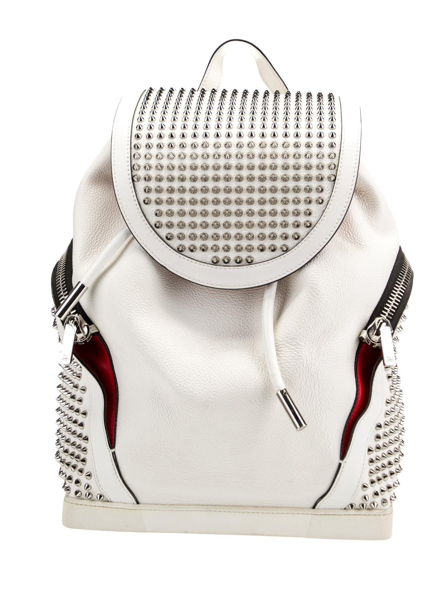 Christian Louboutin Leather Backpack - White Backpacks, Handbags ...