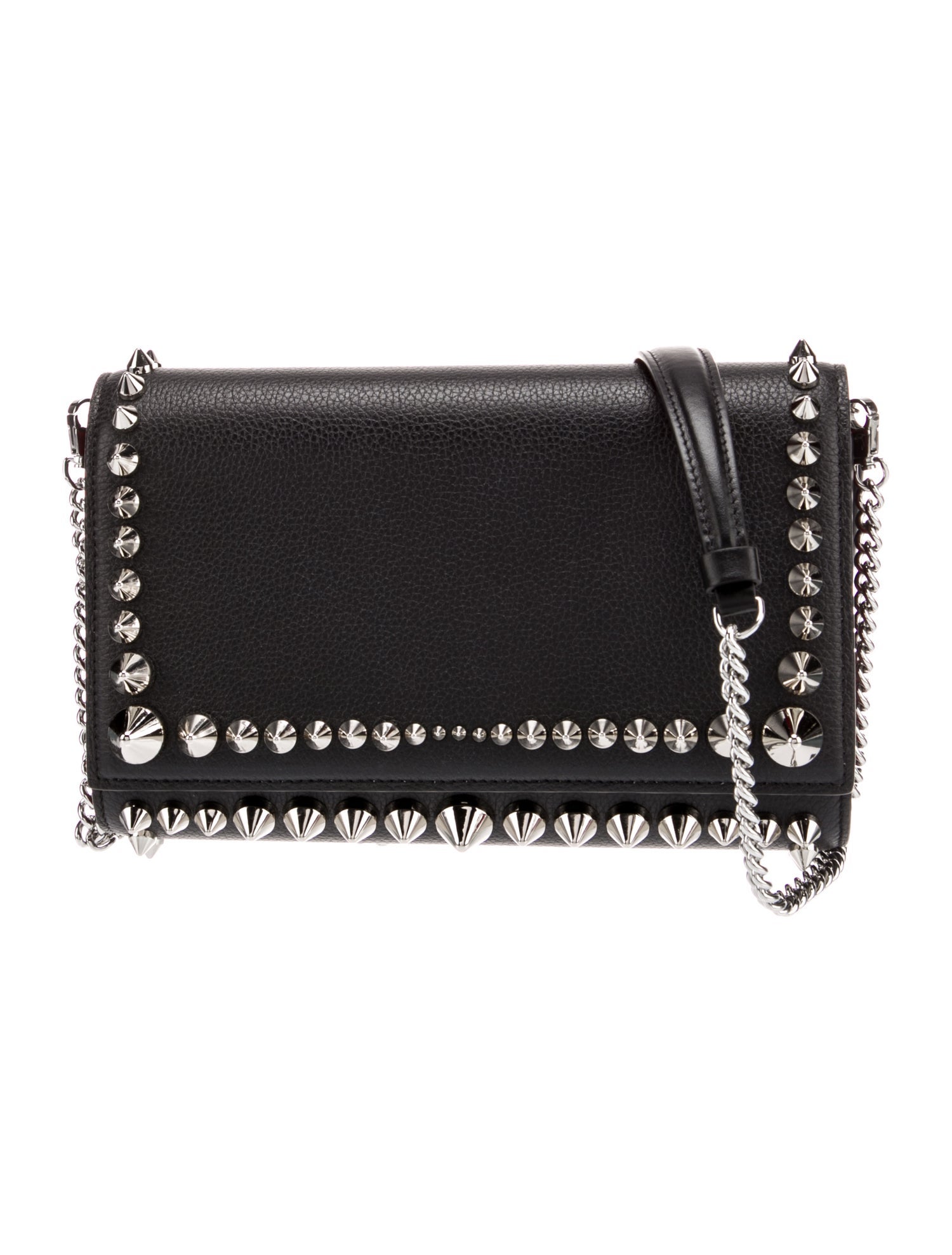 Christian Louboutin Leather Crossbody Bag - Black Crossbody Bags ...