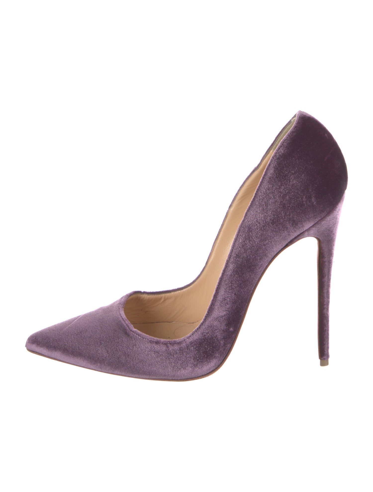Christian Louboutin Suede Pumps - Purple Pumps, Shoes - CHT445614 | The ...