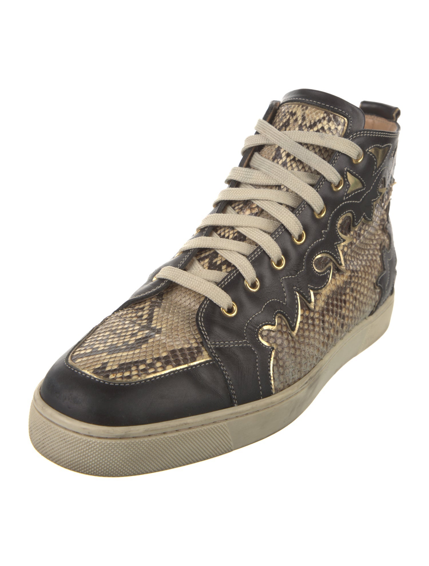 Jordan Leather Colorblock Pattern Sneakers - Black Sneakers, Shoes ...