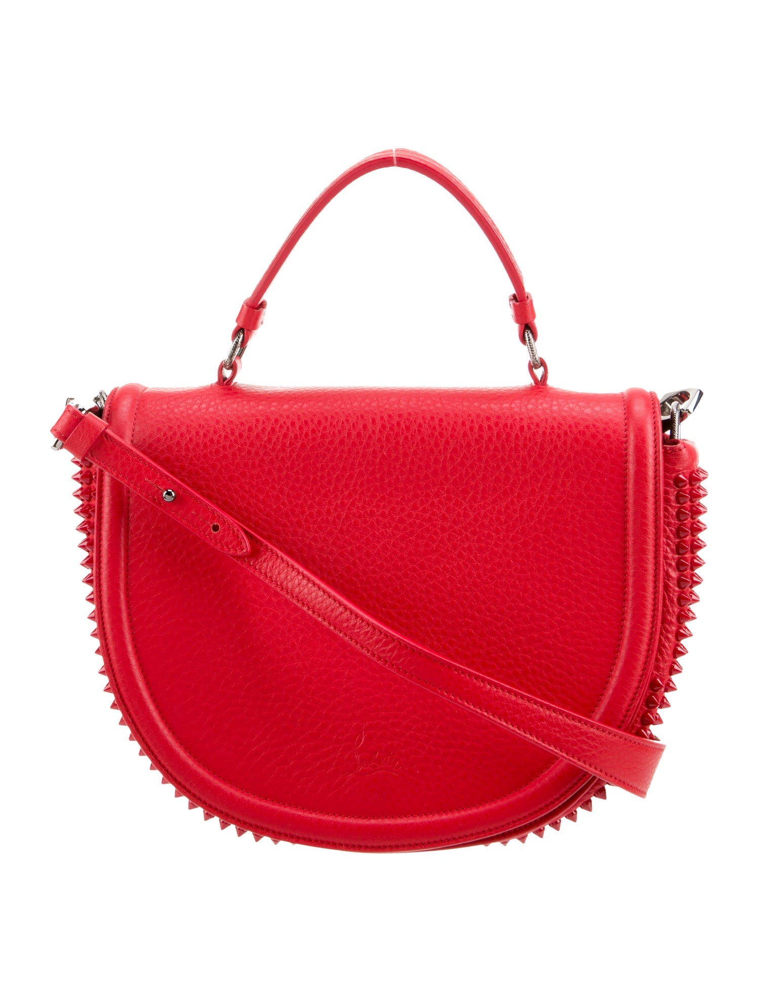 Christian Louboutin Leather Panettone - Red Crossbody Bags, Handbags ...