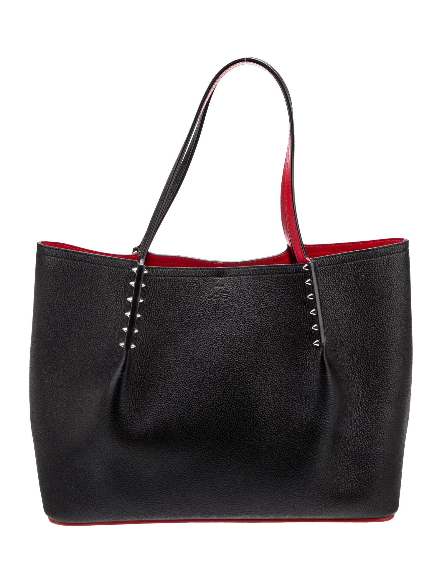 Christian Louboutin Leather Cabarock Large - Black Totes, Handbags ...