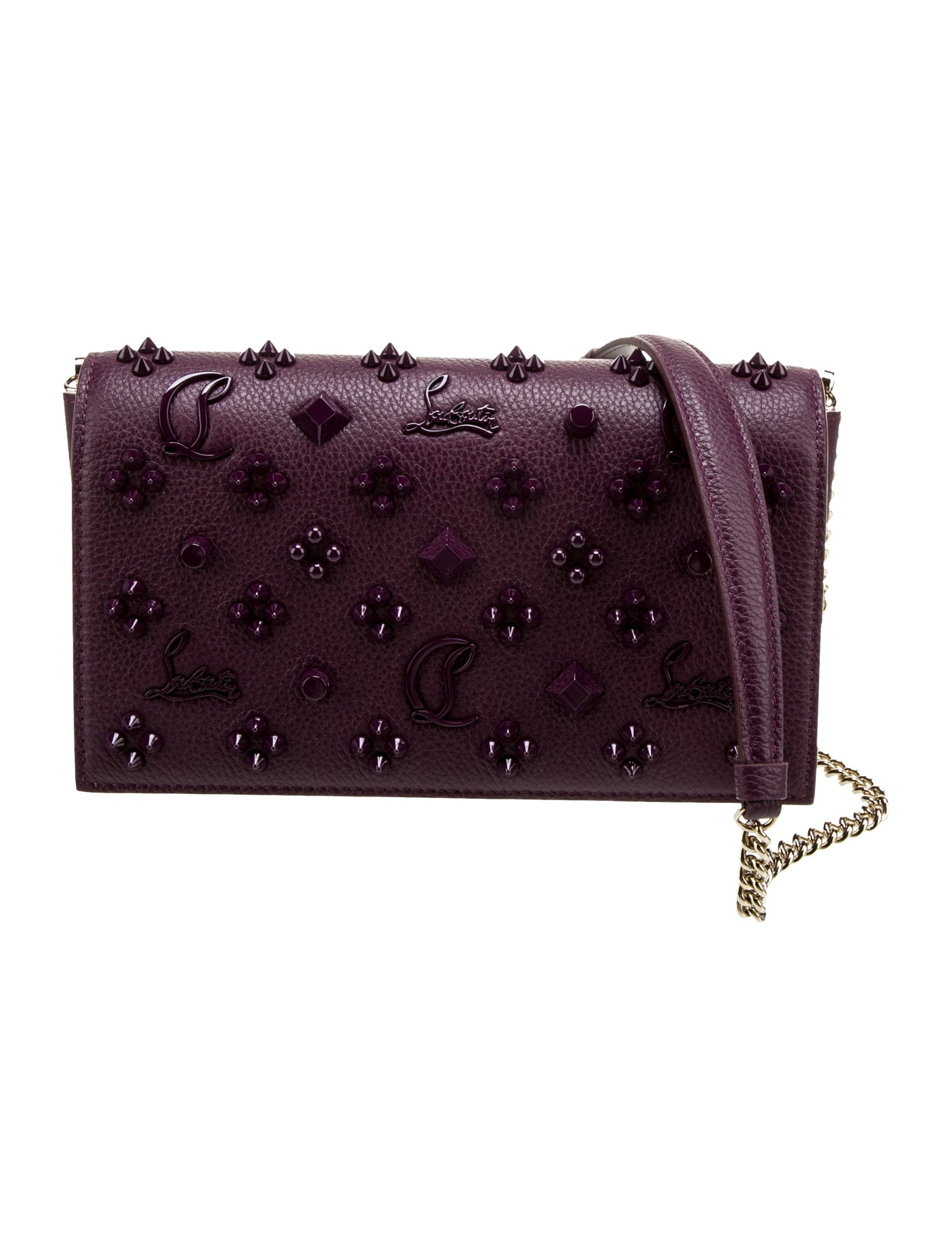 Christian Louboutin Leather Paloma - Purple Crossbody Bags, Handbags ...