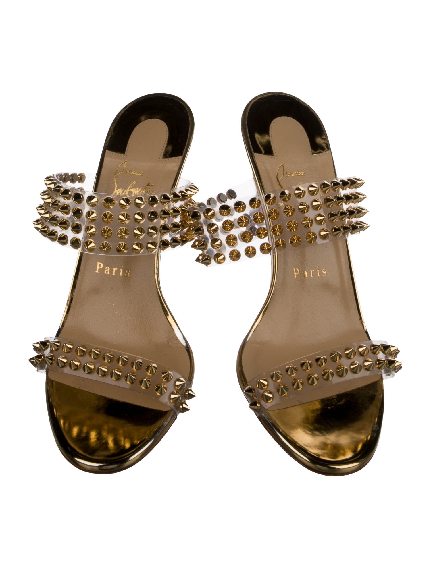 Giuseppe Zanotti Satin Crystal Embellishments Slides - Black Sandals ...