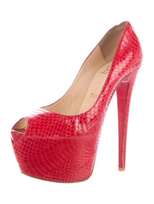 Christian Louboutin Python Highness 160 Pumps - Shoes - CHT58289 | The ... Christian Louboutin Python Highness 160 Pumps - Shoes - CHT58289 | The ...