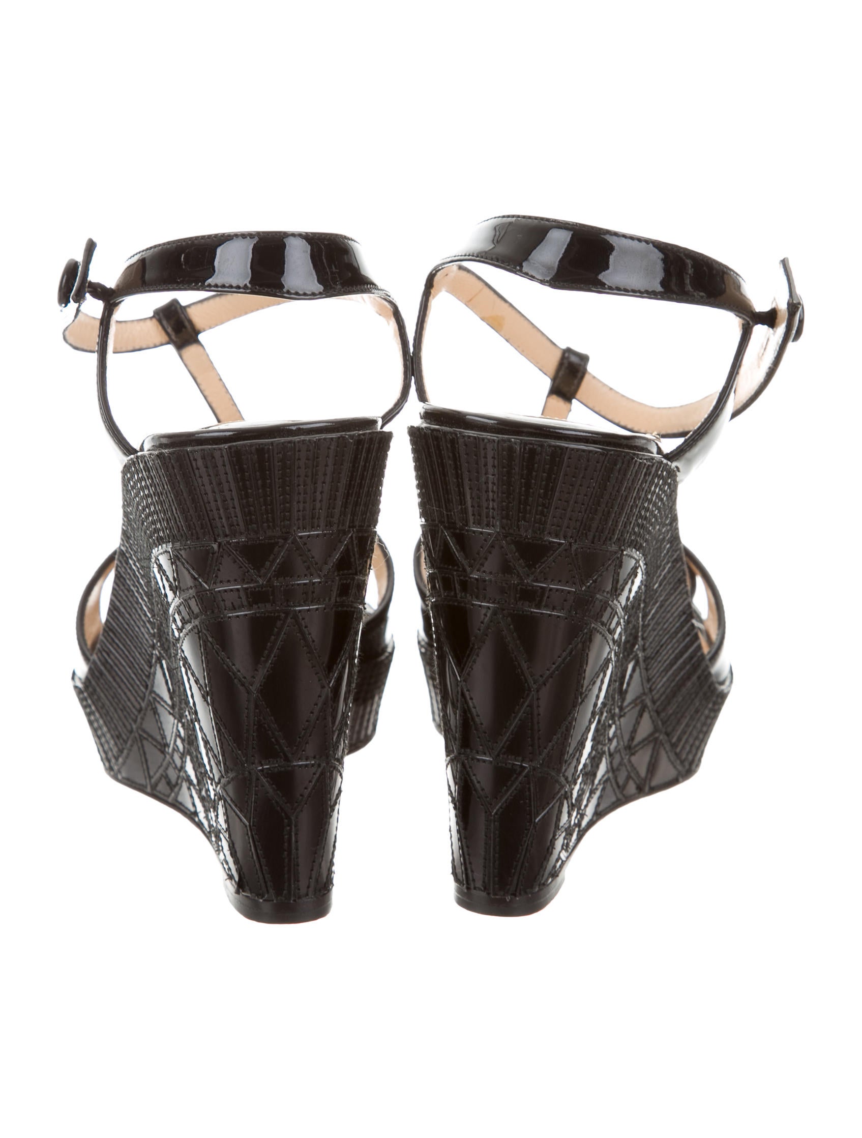 Christian Louboutin T-Strap Wedge Sandals - Shoes - CHT67602 | The RealReal