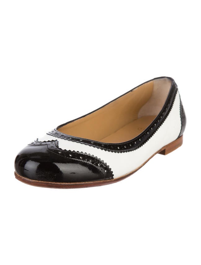 Church's Spectator Flats - Black Flats, Shoes - CHU20004 | The RealReal