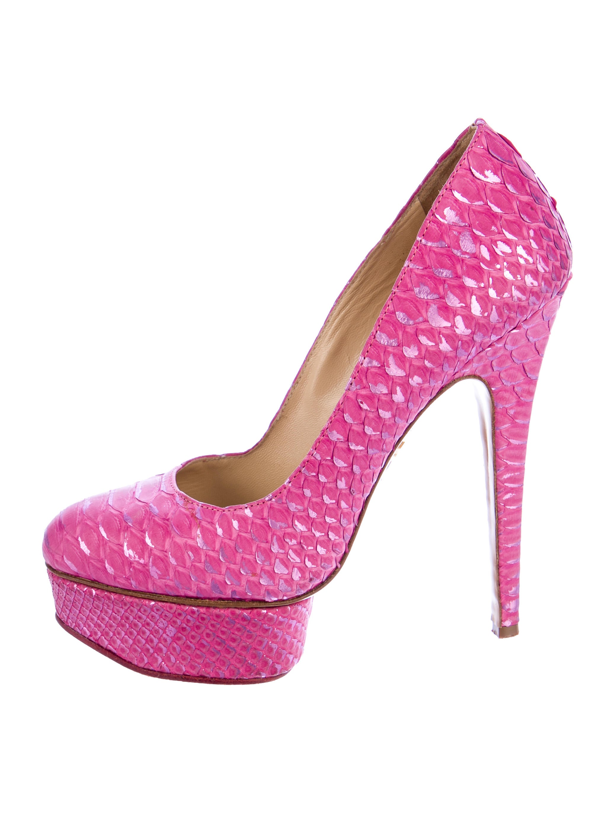 Charlotte Olympia Python Platform Pumps - Shoes - CIO20549 | The RealReal