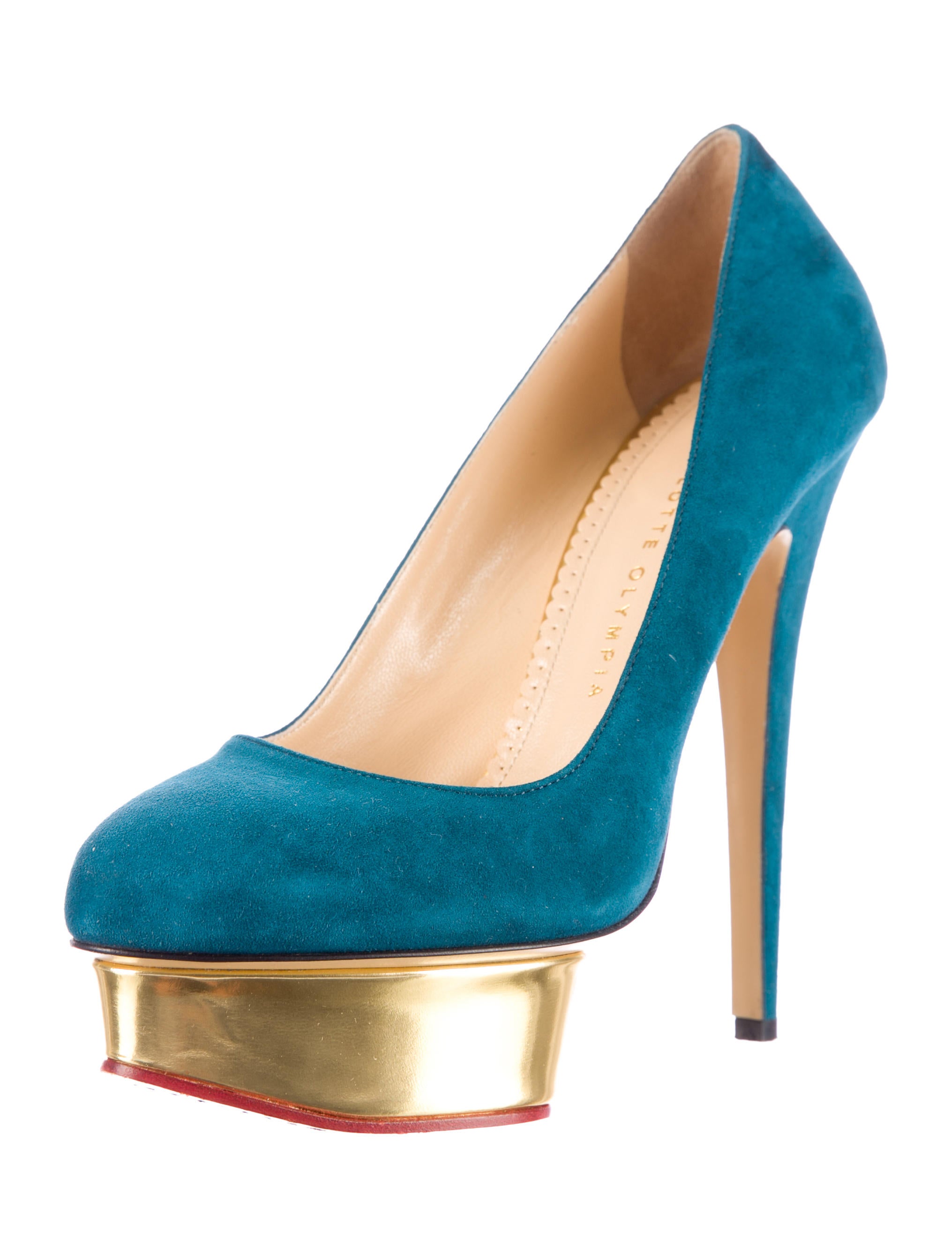 Charlotte Olympia Pumps - Blue Pumps, Shoes - CIO20661 | The RealReal