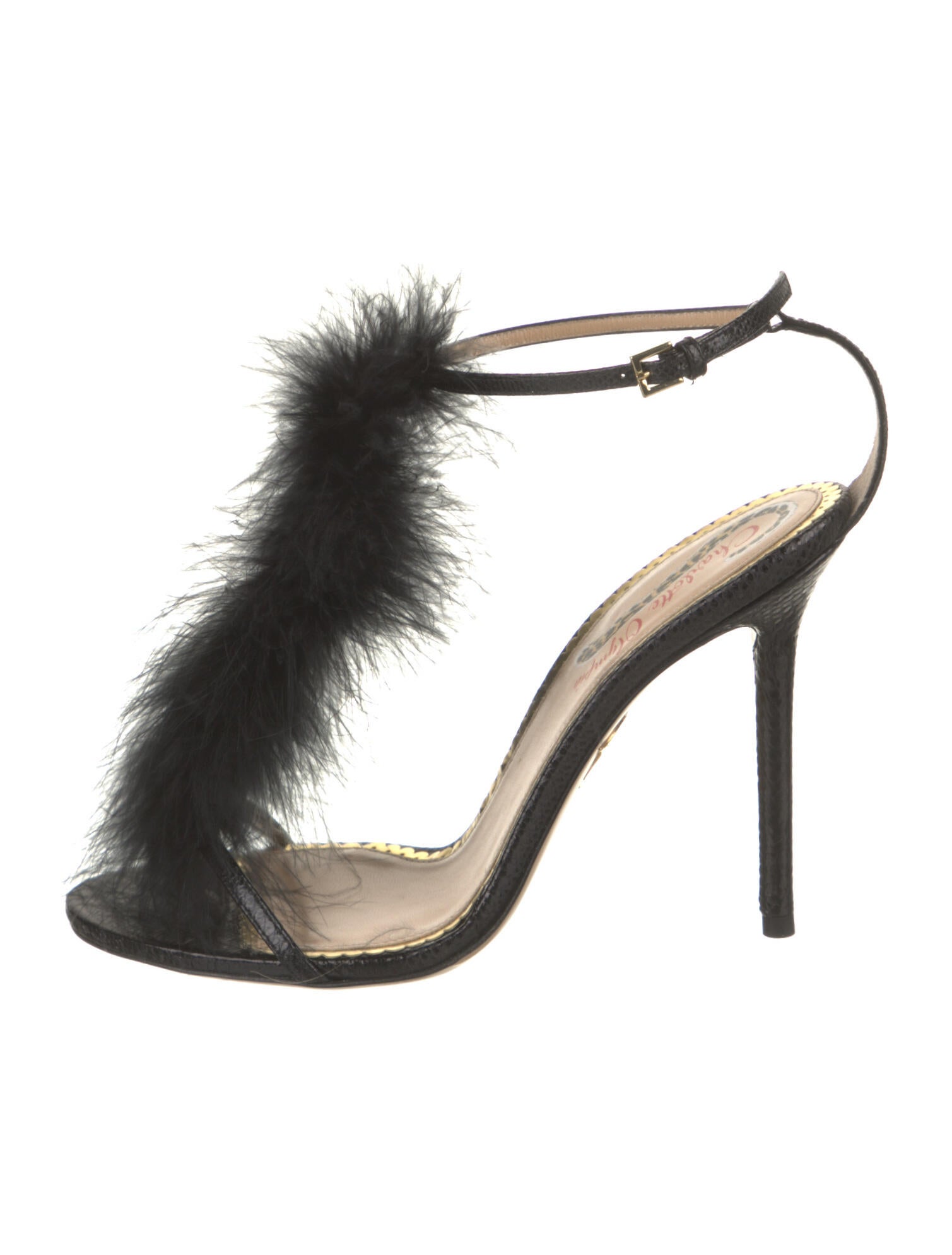 Charlotte Olympia Suede Caged Platform Sandals - Black Sandals, Shoes ...