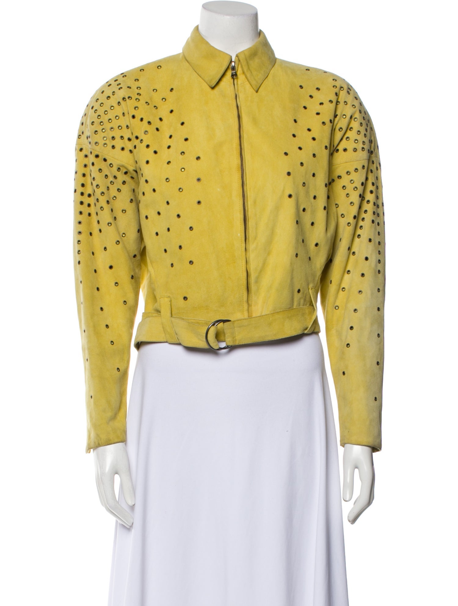 Claude Montana Vintage 1980's Biker Jacket - Yellow Jackets, Clothing ...