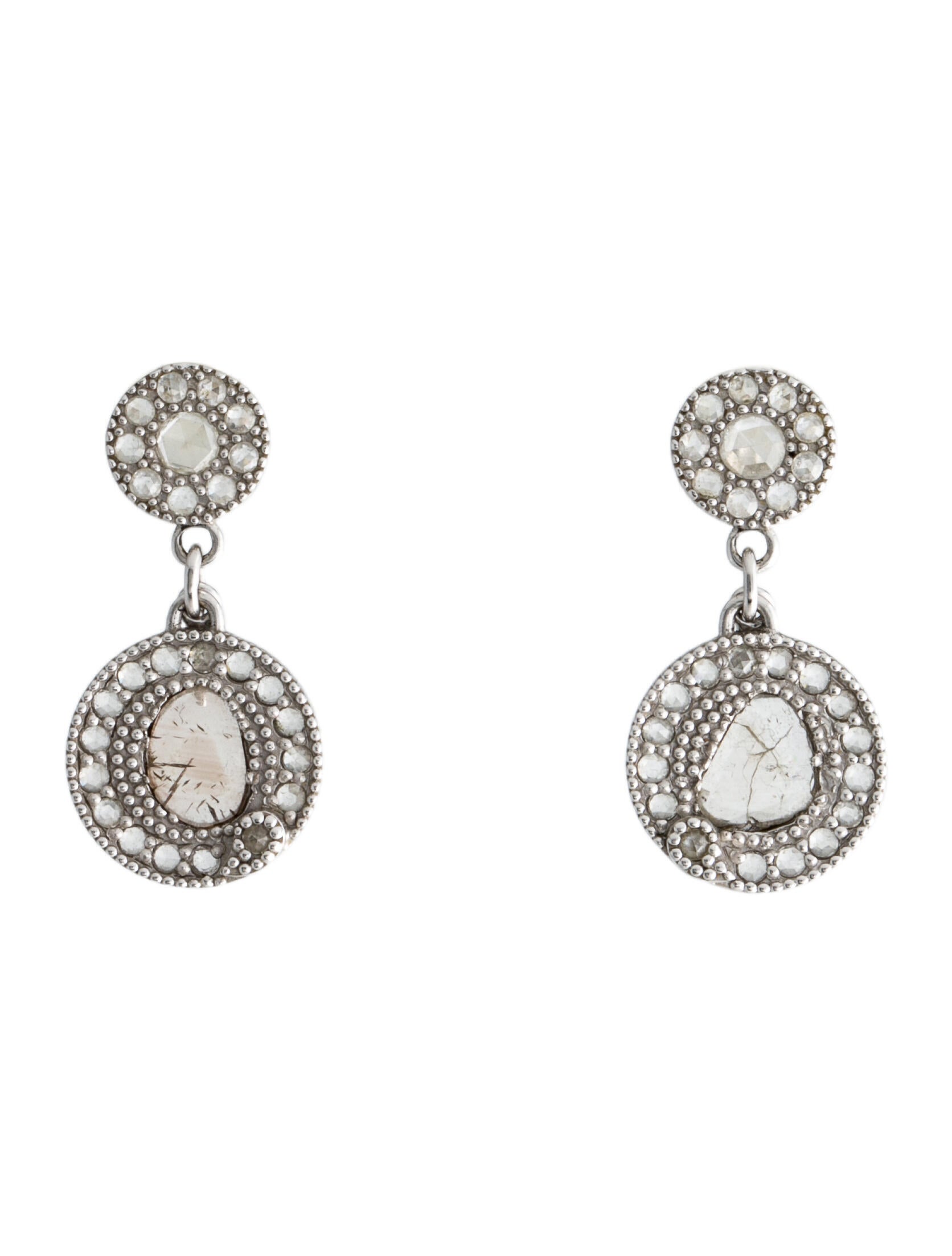 Coomi 18K Diamond Eternity Drop Earrings - Rhodium-Plated 18K White ...