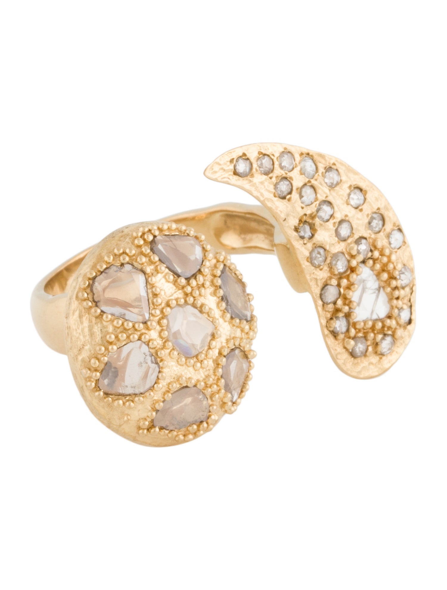 Coomi 20K Diamond Open Paisley Ring - 20K Yellow Gold Cocktail Ring ...