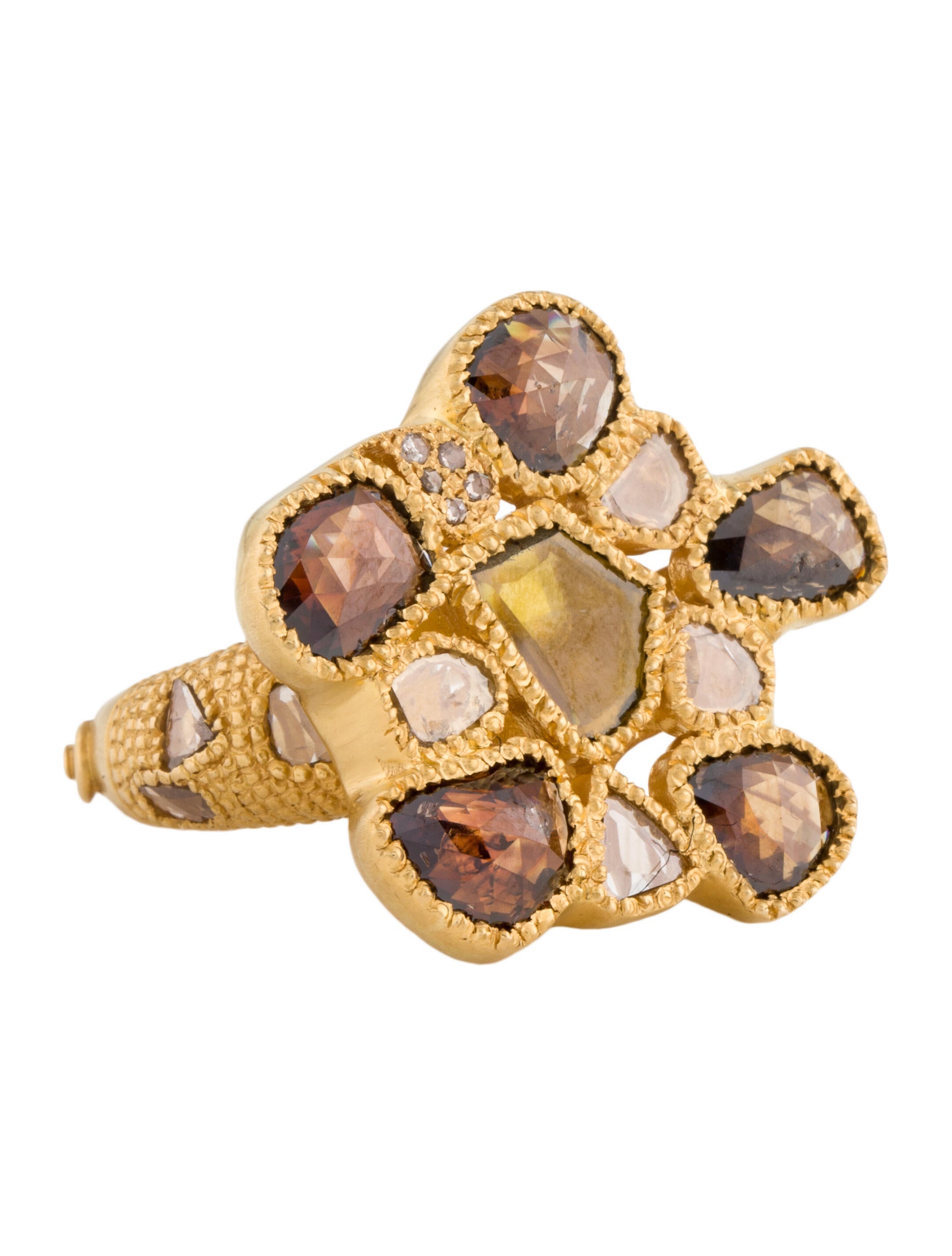 Coomi 20K Diamond Luminosity Cocktail Ring - 20K Yellow Gold Cocktail ...