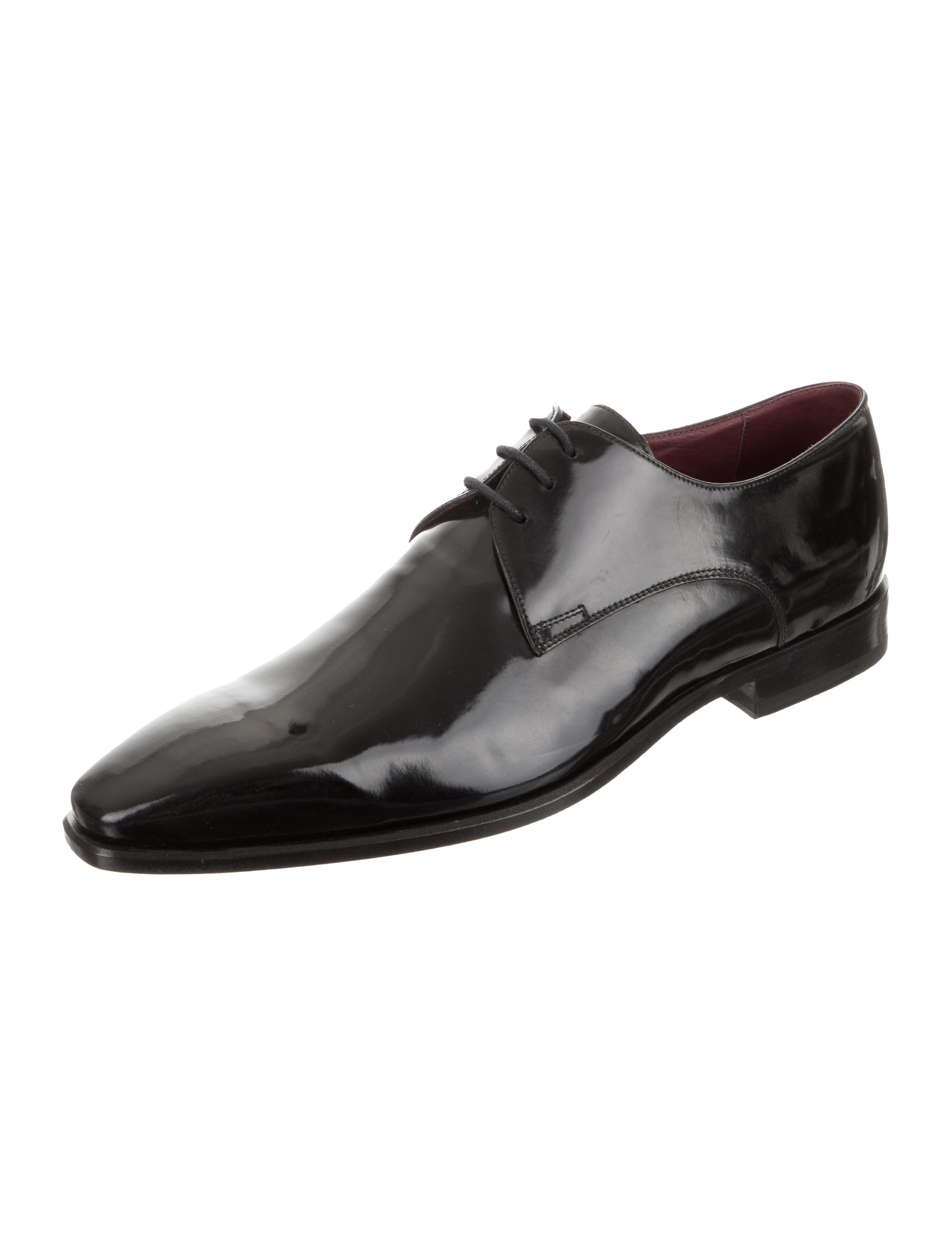 Canali Leather Derby Shoes w/ Tags - Black Oxfords, Shoes - CNL21373 ...