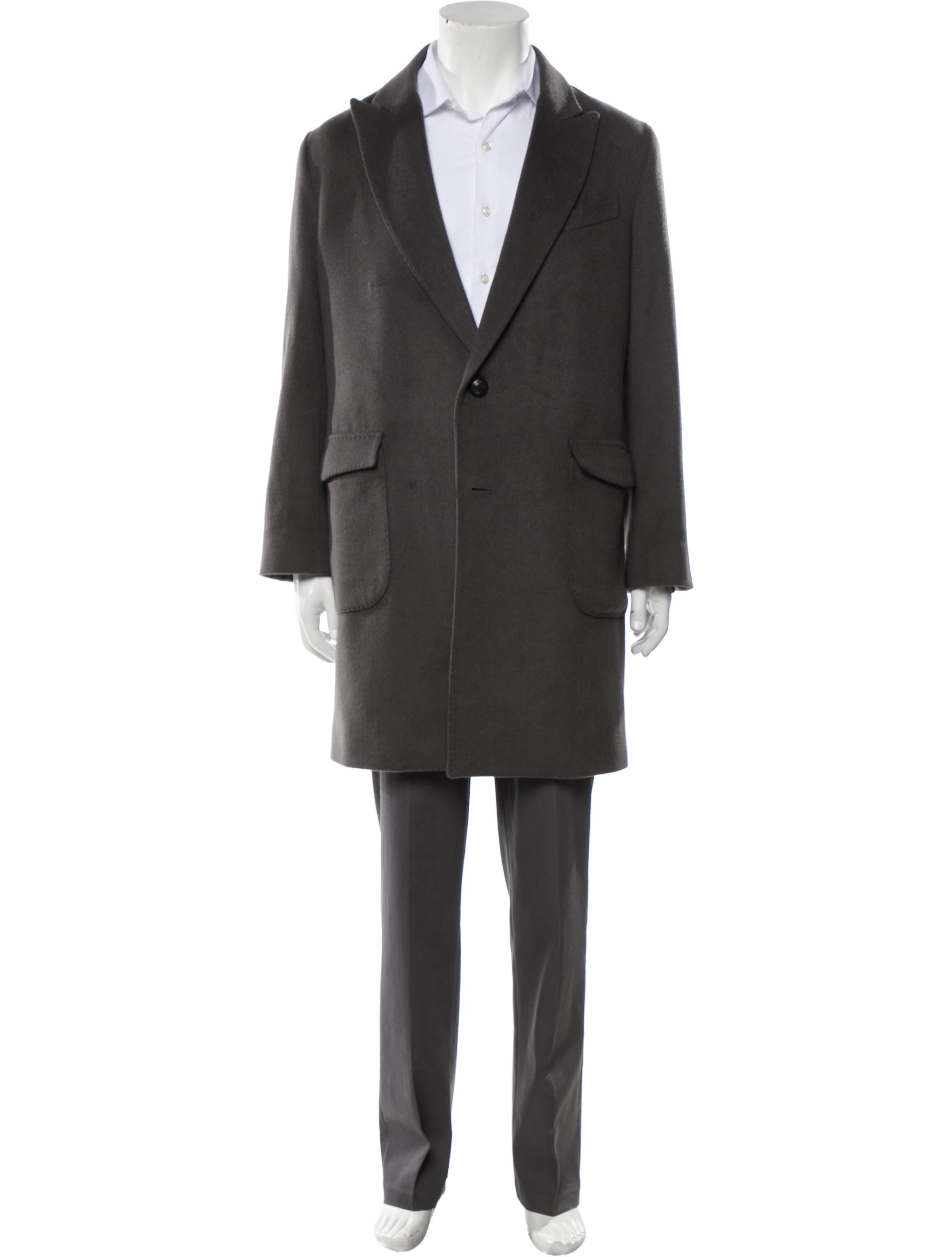 Corneliani Overcoat - Grey Outerwear, Clothing - CNN22043 | The RealReal