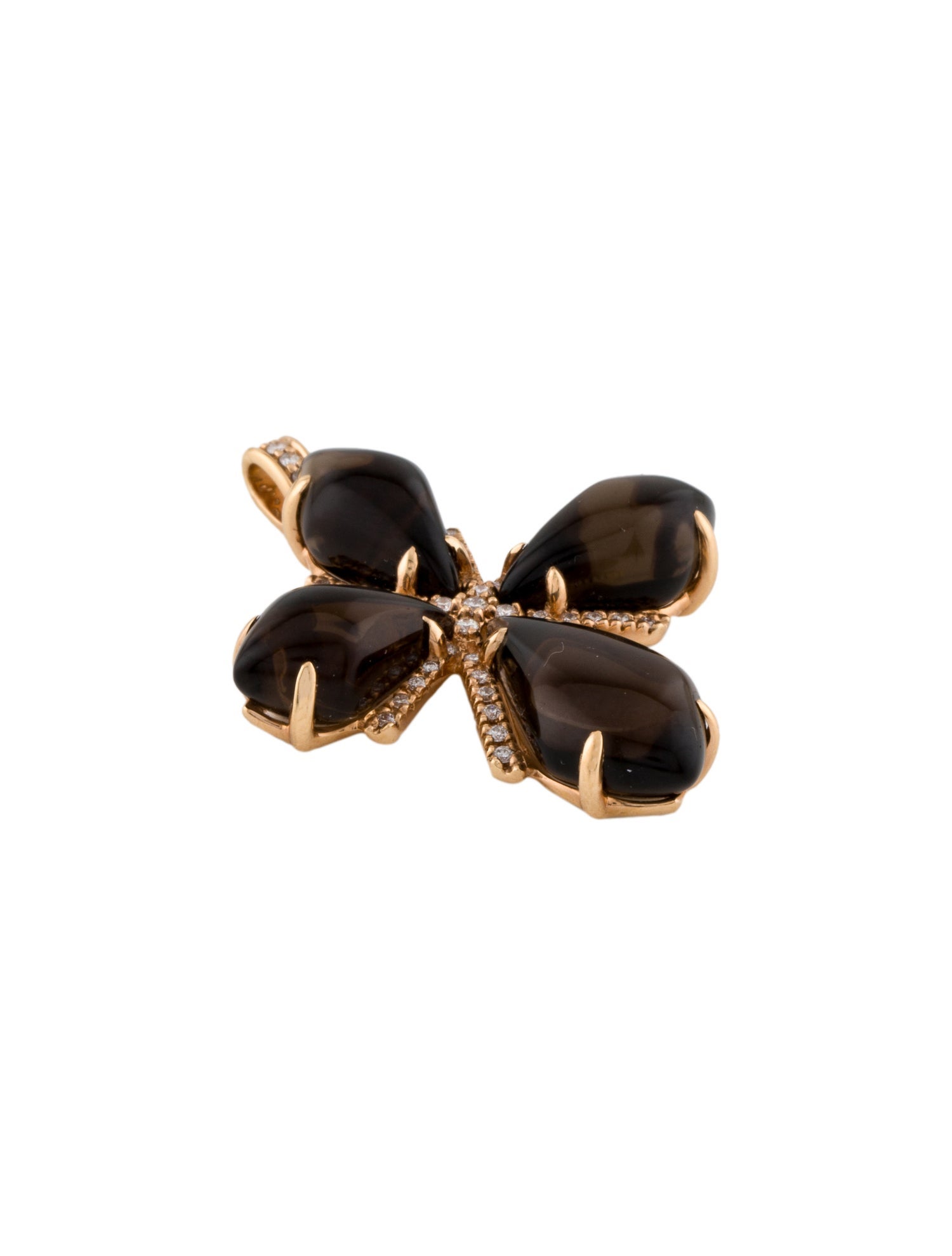 Chimento 18K Smoky Quartz & Diamond Cross Pendant - Pendant Necklace ...