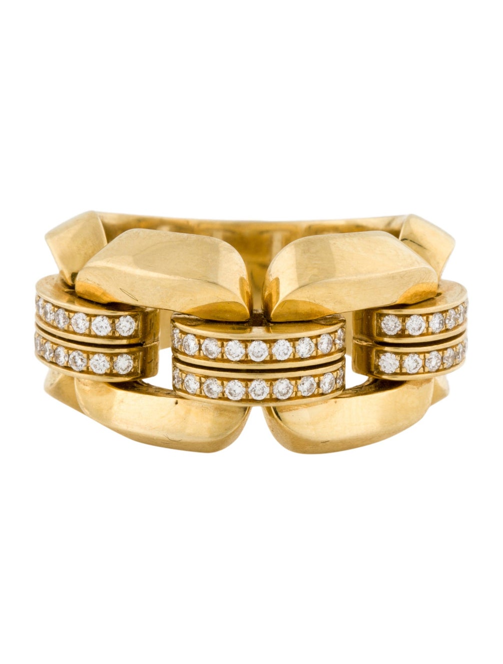 Chimento 18K Diamond Link Ring - 18K Yellow Gold Cocktail Ring, Rings ...