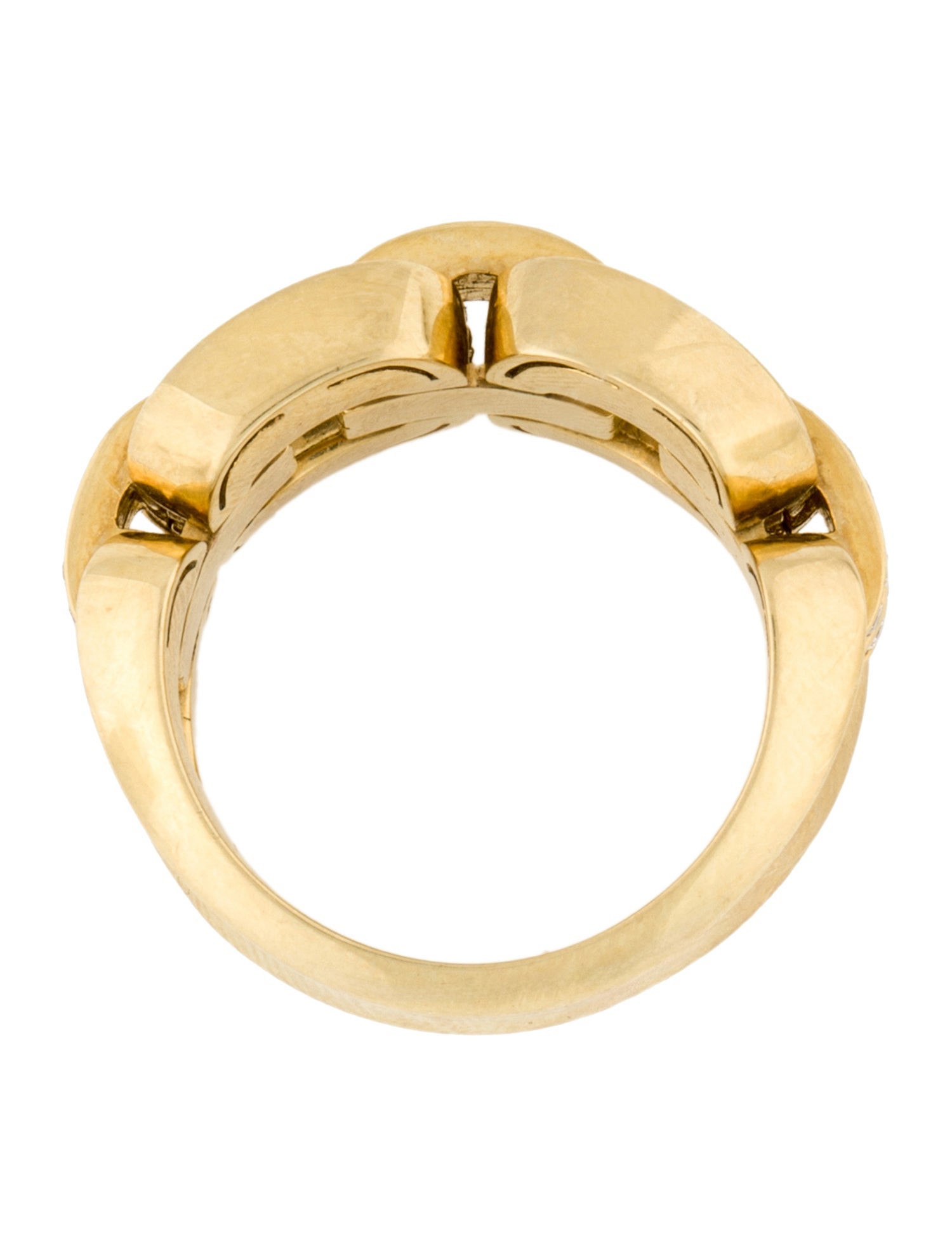 Chimento 18K Diamond Link Ring - 18K Yellow Gold Cocktail Ring, Rings ...
