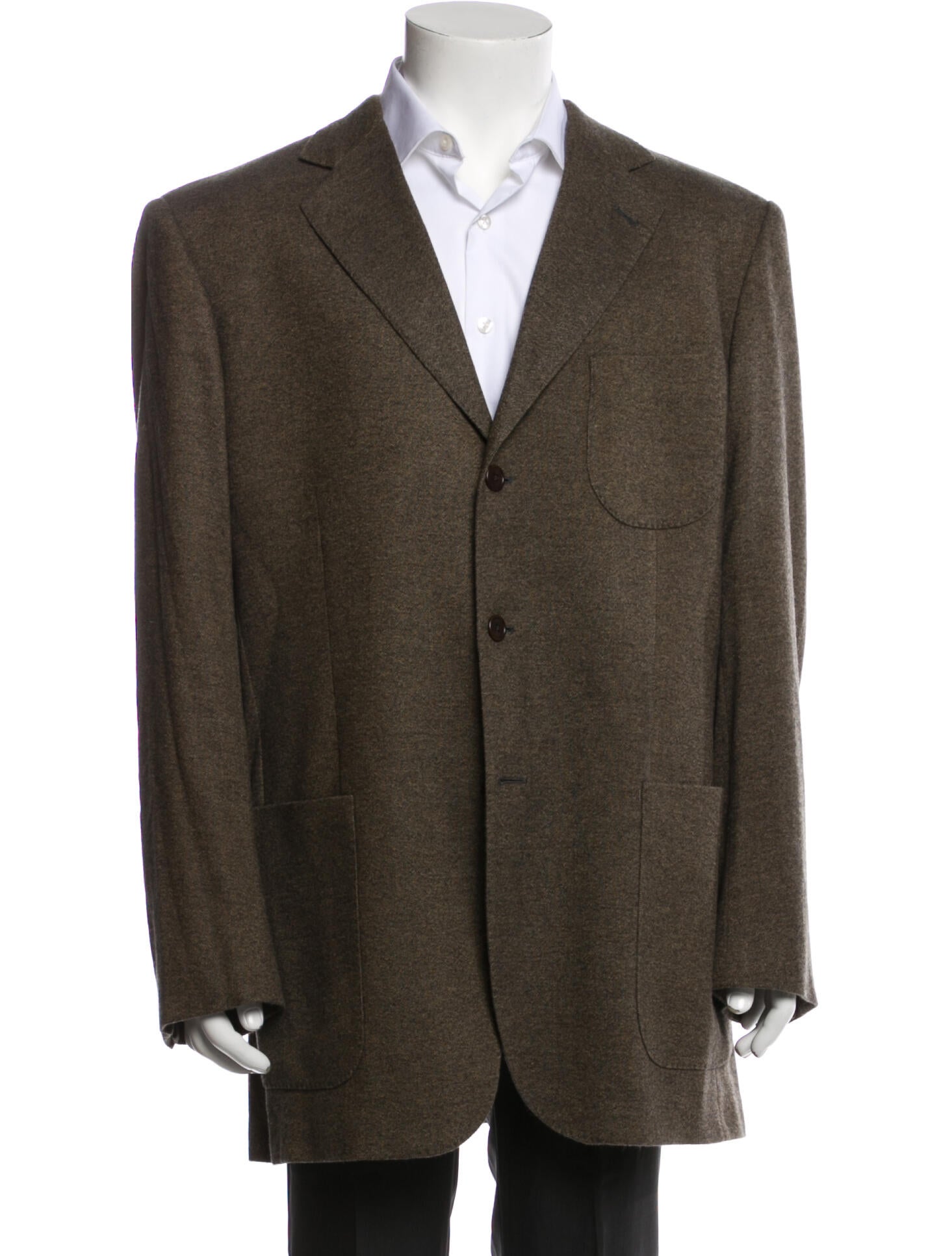 Colombo Borgosesia Cashmere Blazer - Brown Suiting, Clothing - COL20187 ...