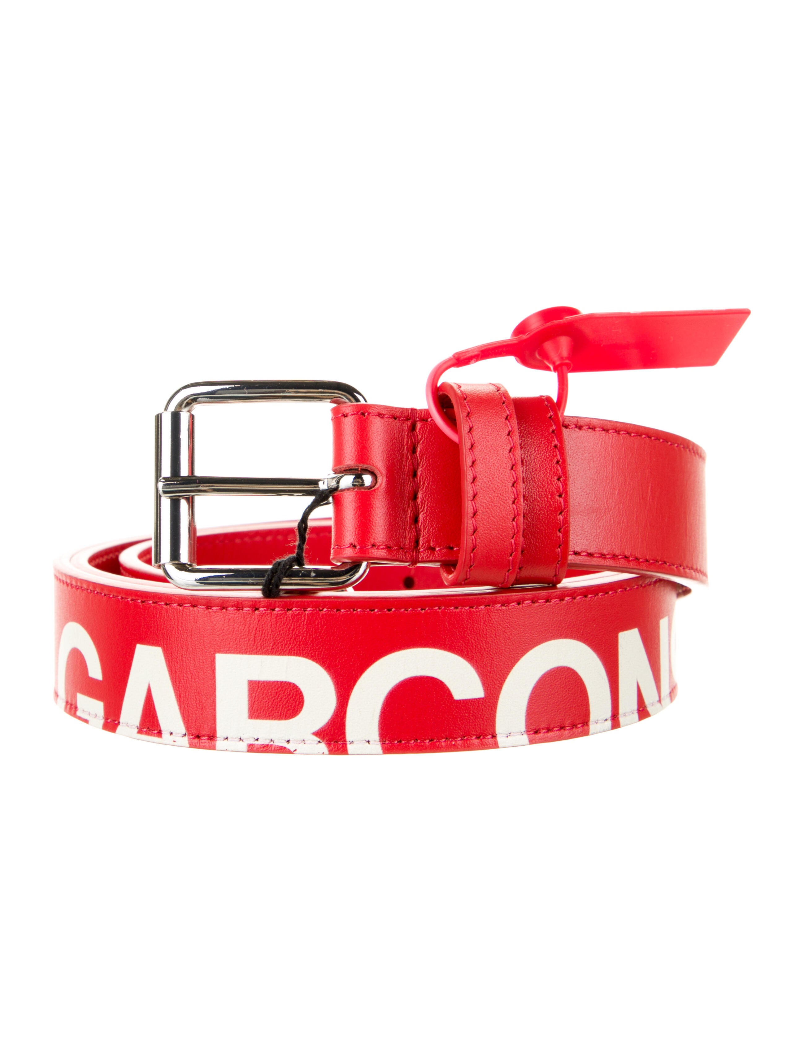 Comme des Garçons Skinny Leather Waist Belt w/ Tags - Green Belts ...