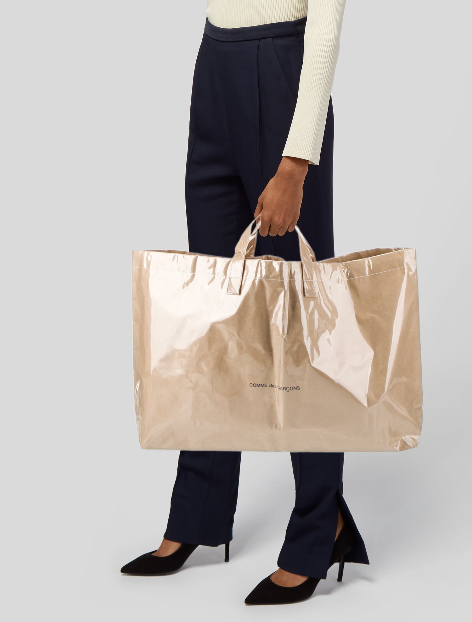 Comme des Garçons PVC Tote Bag - Neutrals Totes, Handbags - COM64150 ...