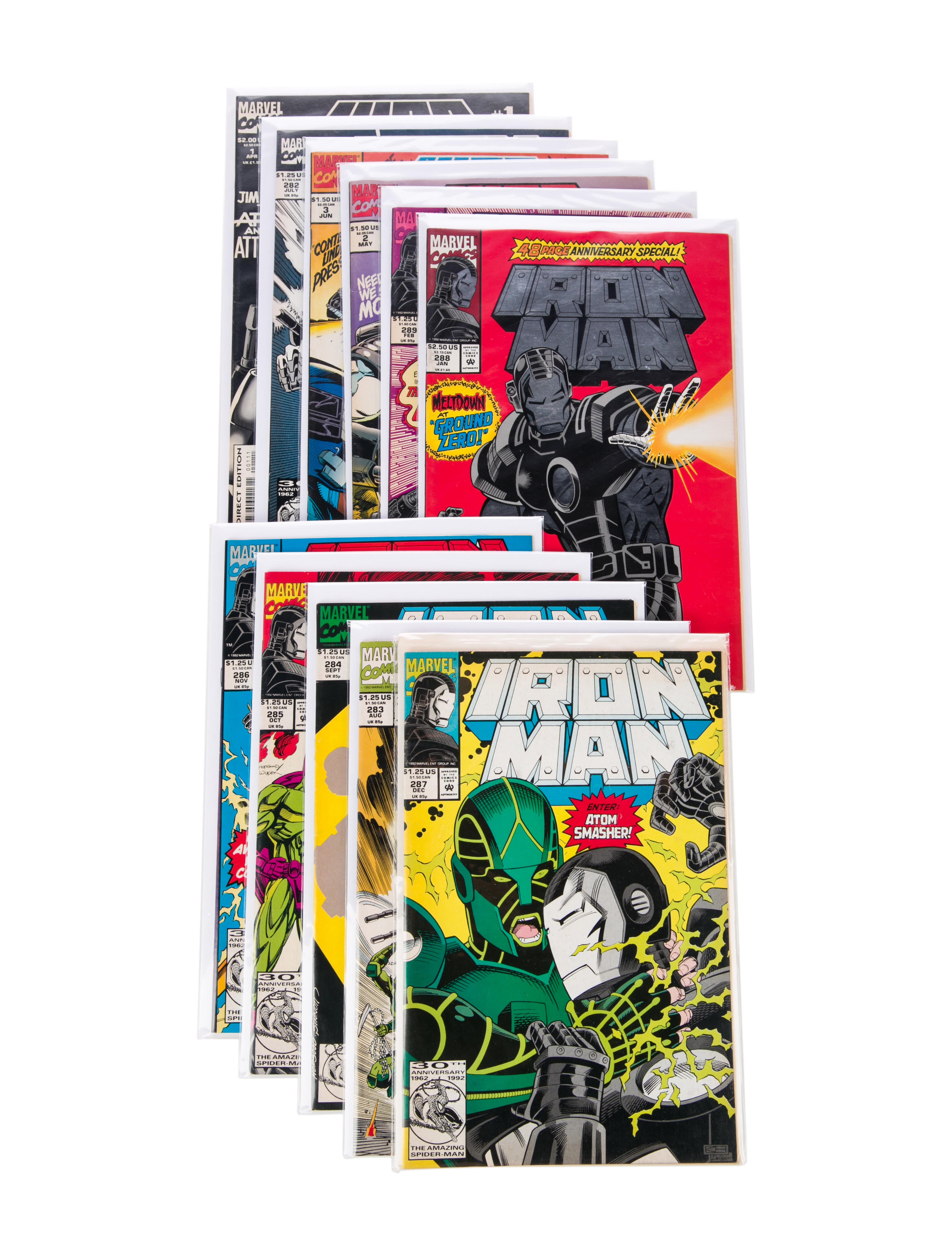 Comic Book 11 Piece Iron Man Comic Bundle - 1st Appearance of War ...