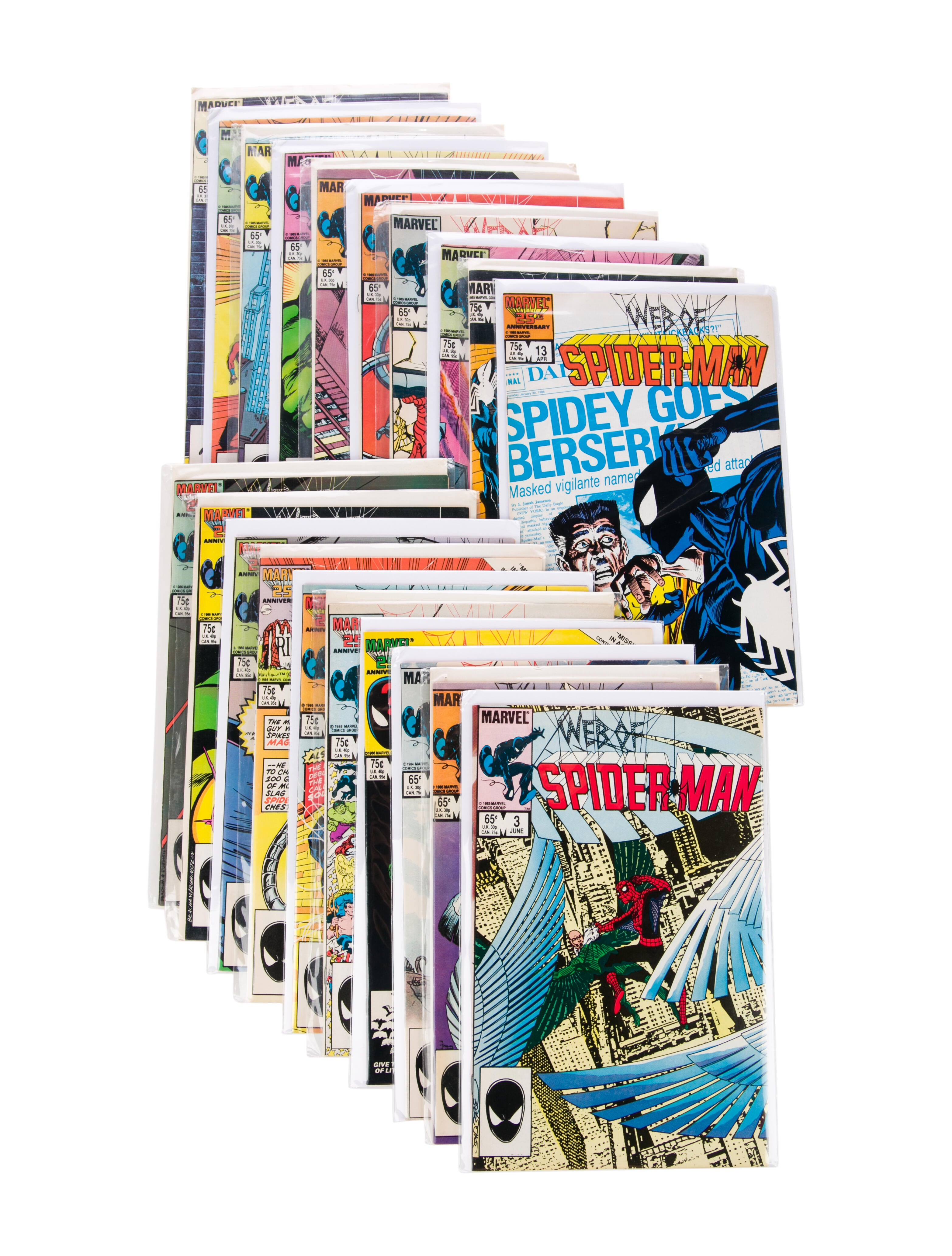 Comic Book 20-Piece Web of Spider-Man #1-20 Comic Bundle - Black Comics ...
