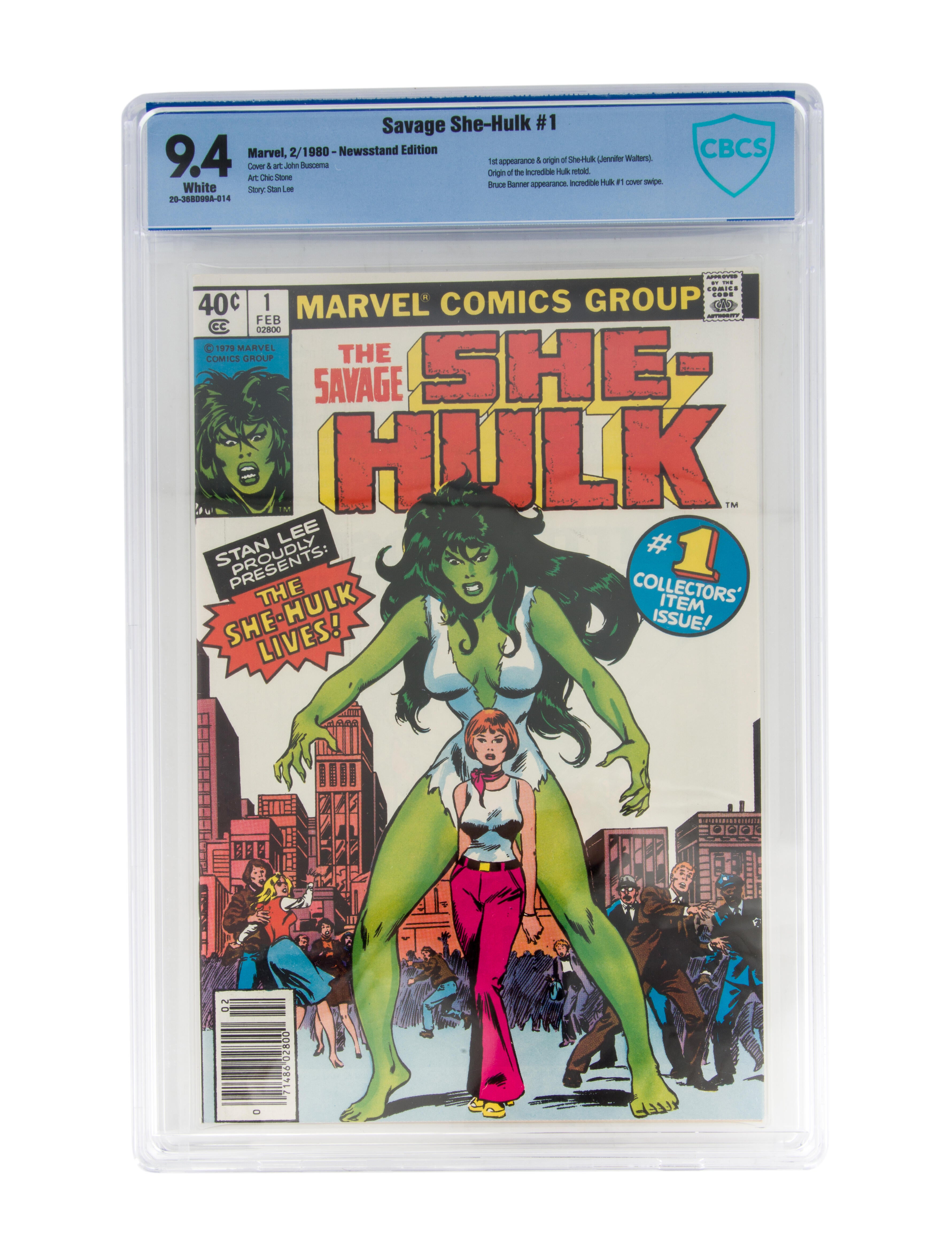 Comic Book Savage She-Hulk #1 - CBCS 9.4 - 1st App. of She Hulk - Red ...