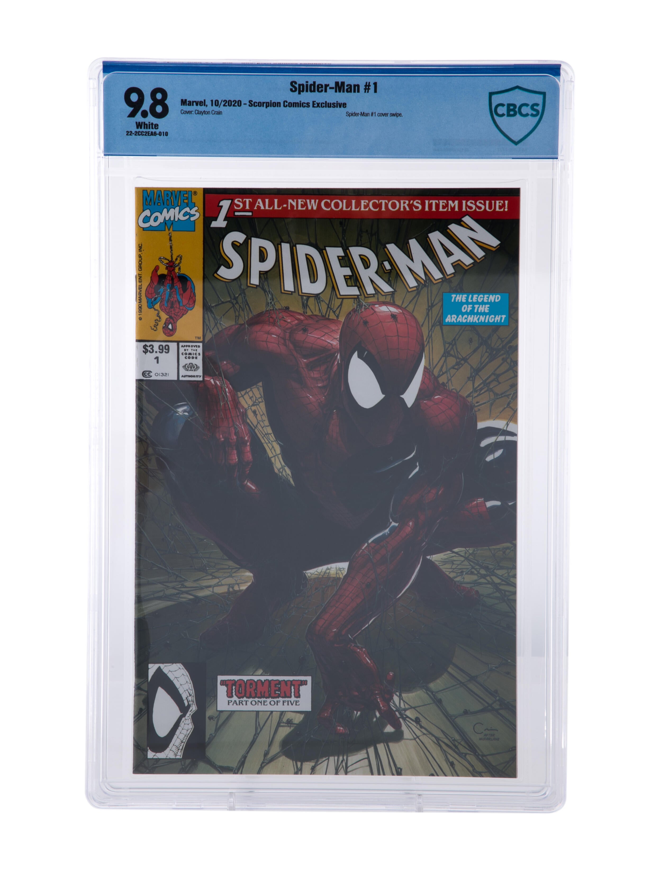 Comic Book Spiderman #1 Scorpion Comics Exclusive - CBCS 9.8 - Comics ...