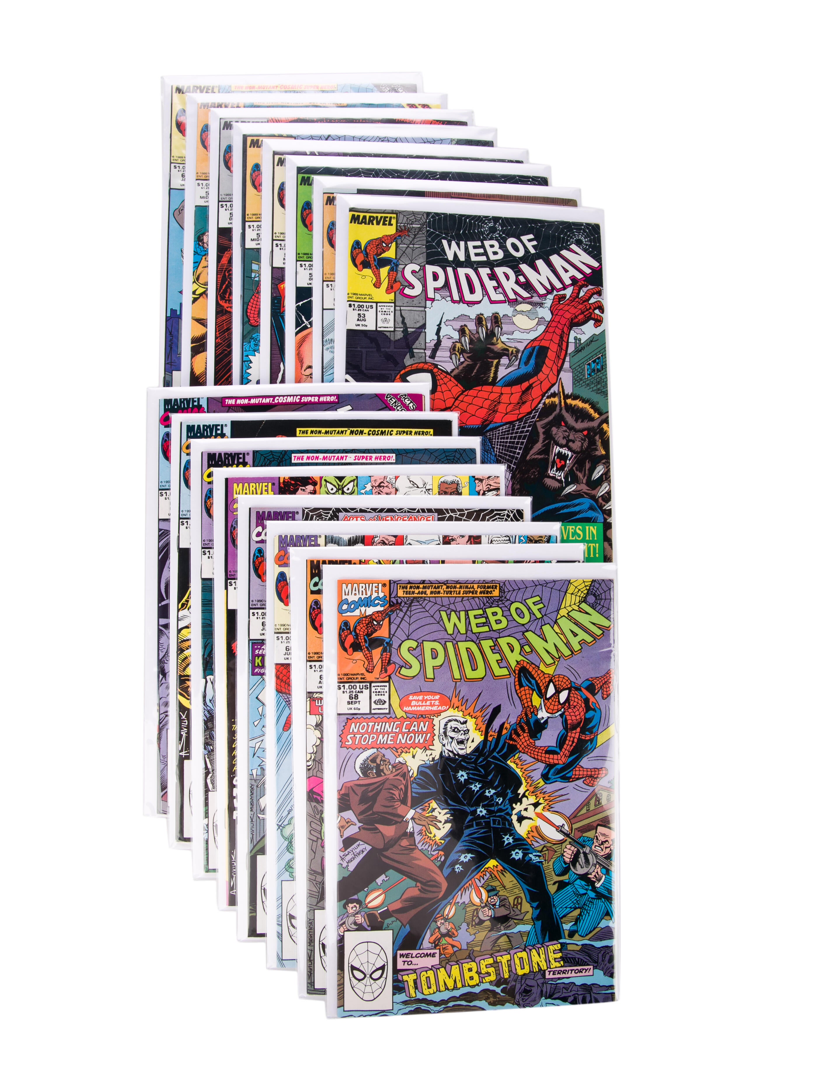 Comic Book The Web of Spider-Man #53-68 Comic Bundle - Red Comics ...