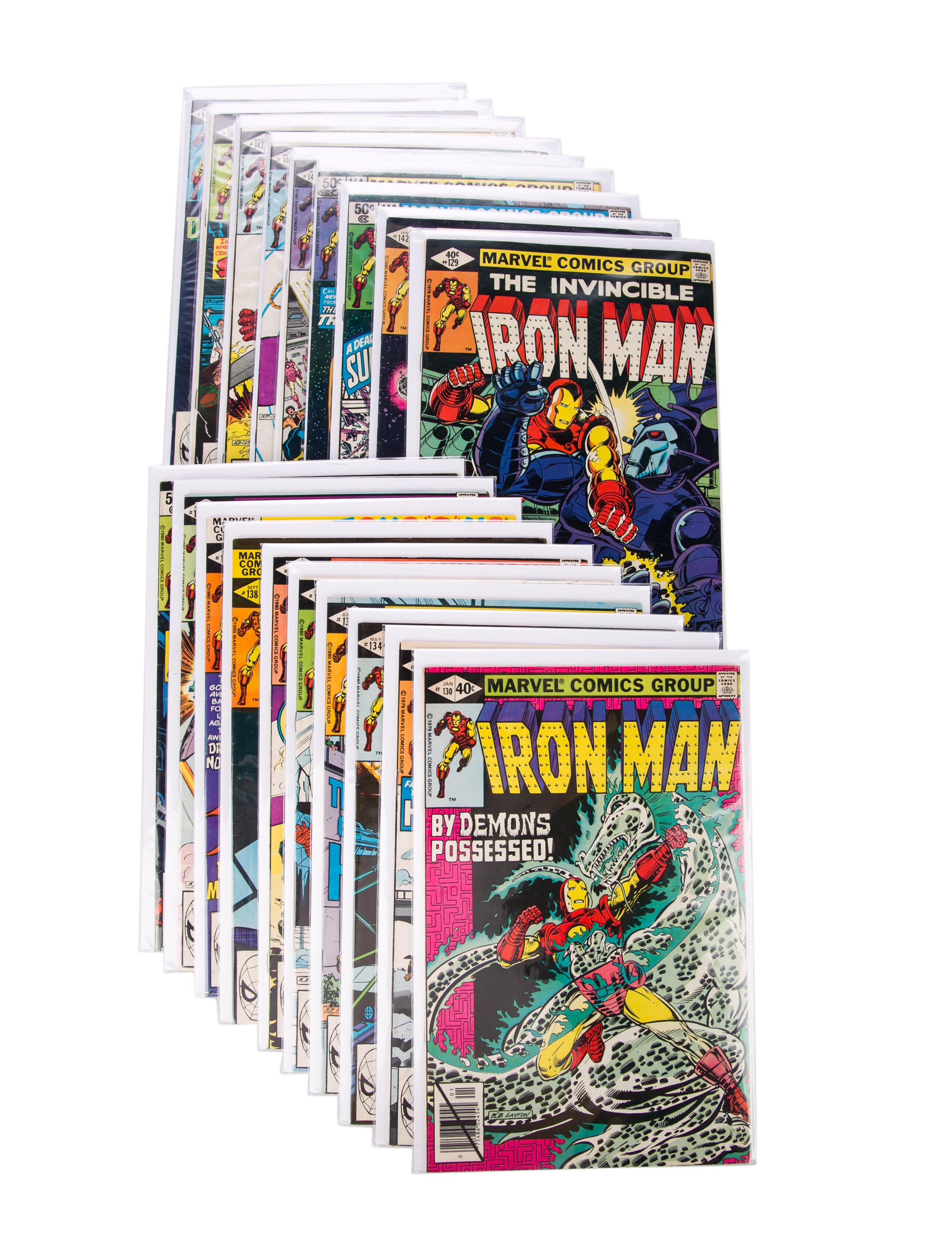 Comic Book 19-Piece The Invincible Iron Man #129-131 & #134-149 - Red ...