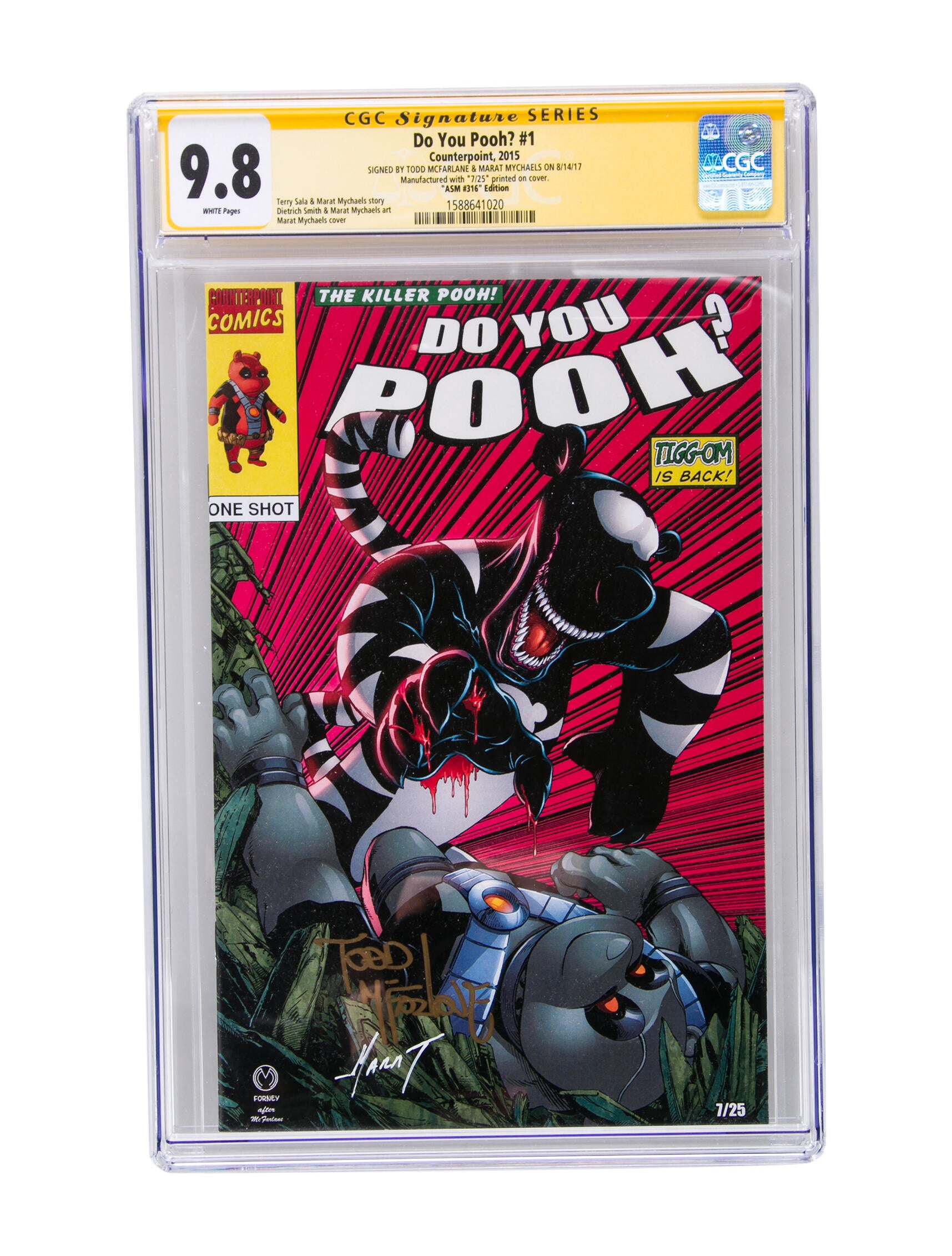 Comic Book Do You Pooh? #1 - CGC 9.8 - ASM #316 Limited Edition - Dual ...