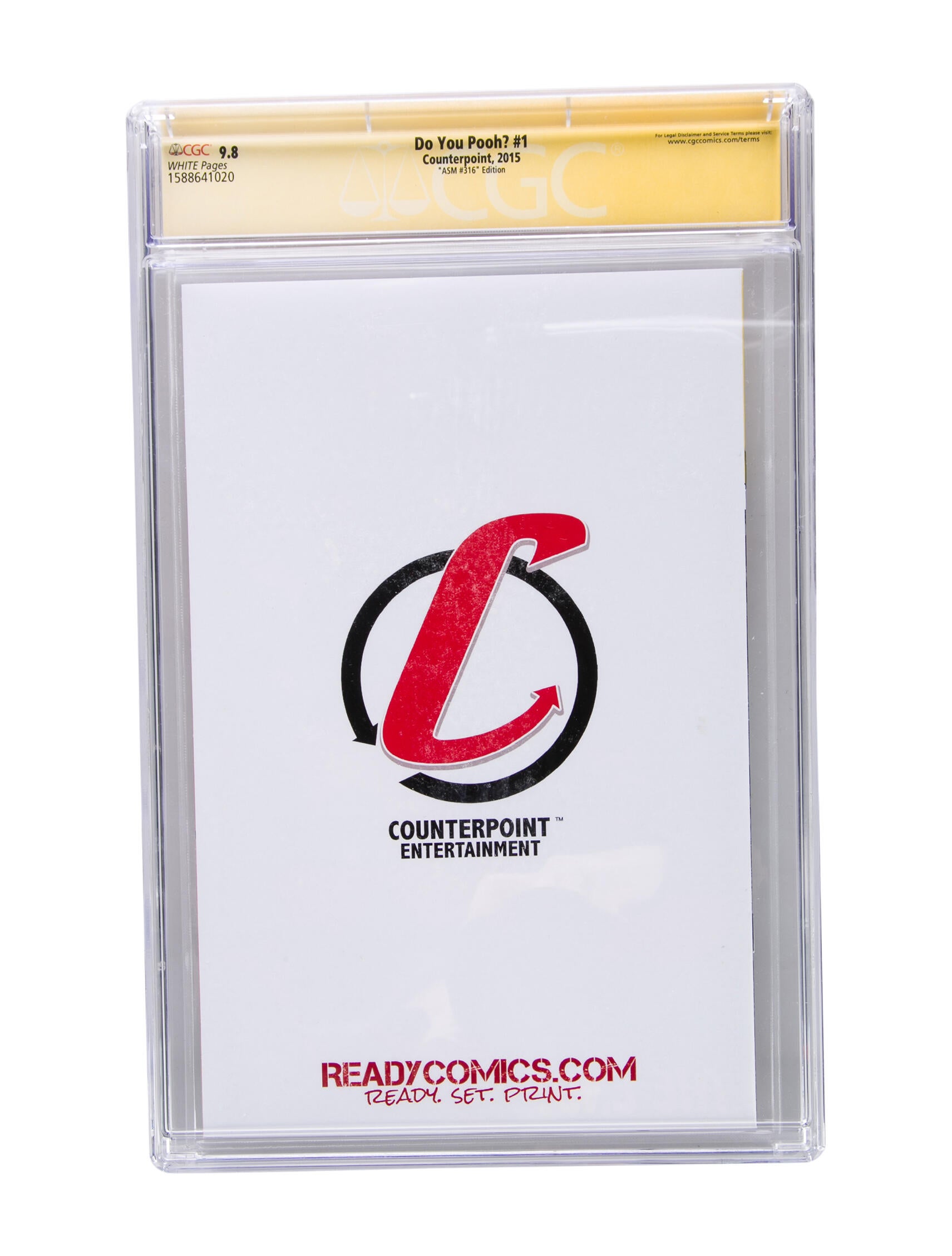 Comic Book Do You Pooh? #1 - CGC 9.8 - ASM #316 Limited Edition - Dual ...