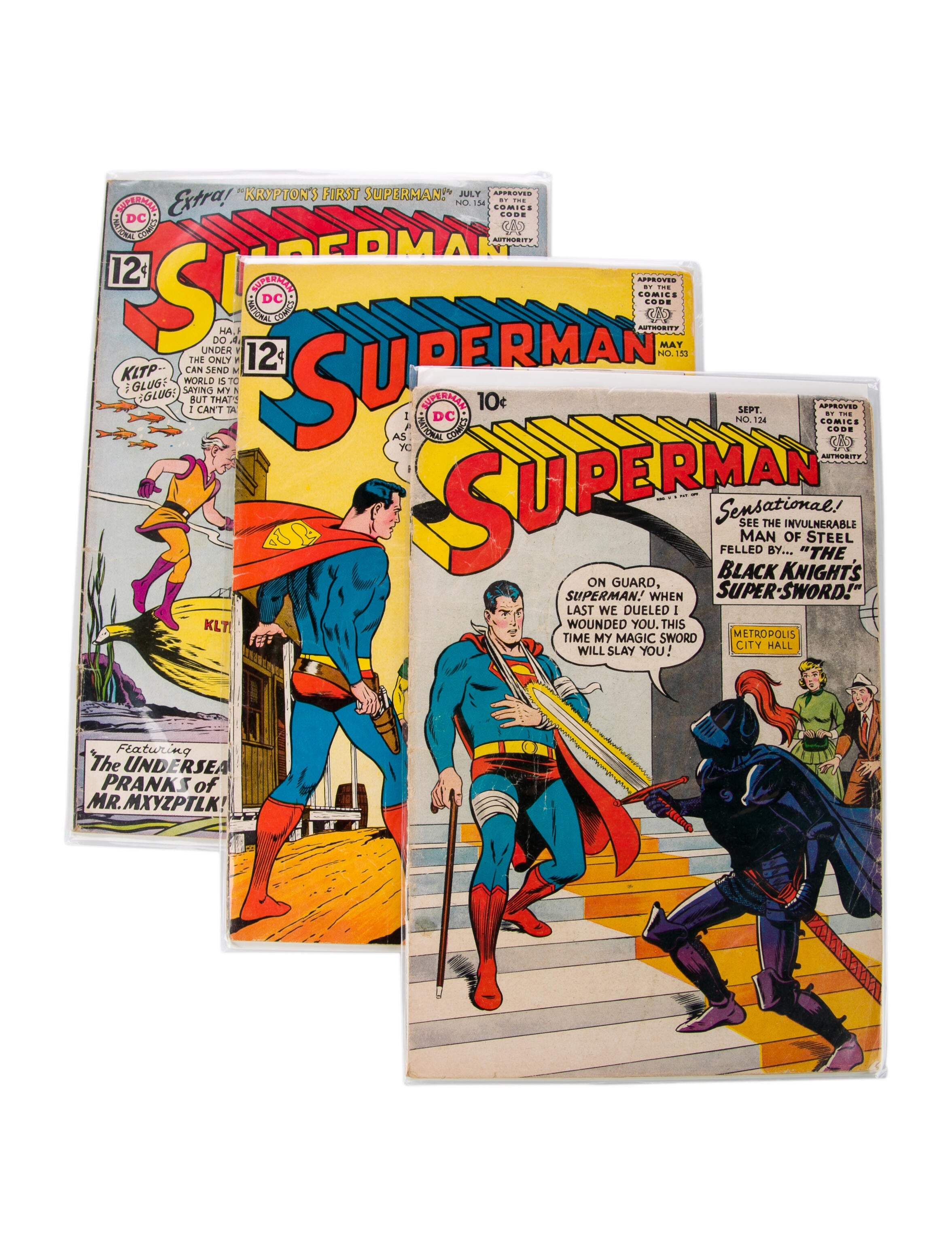 Comic Book 3-Piece Superman Silver Age Comic Book Bundle - GD/VG - Blue ...
