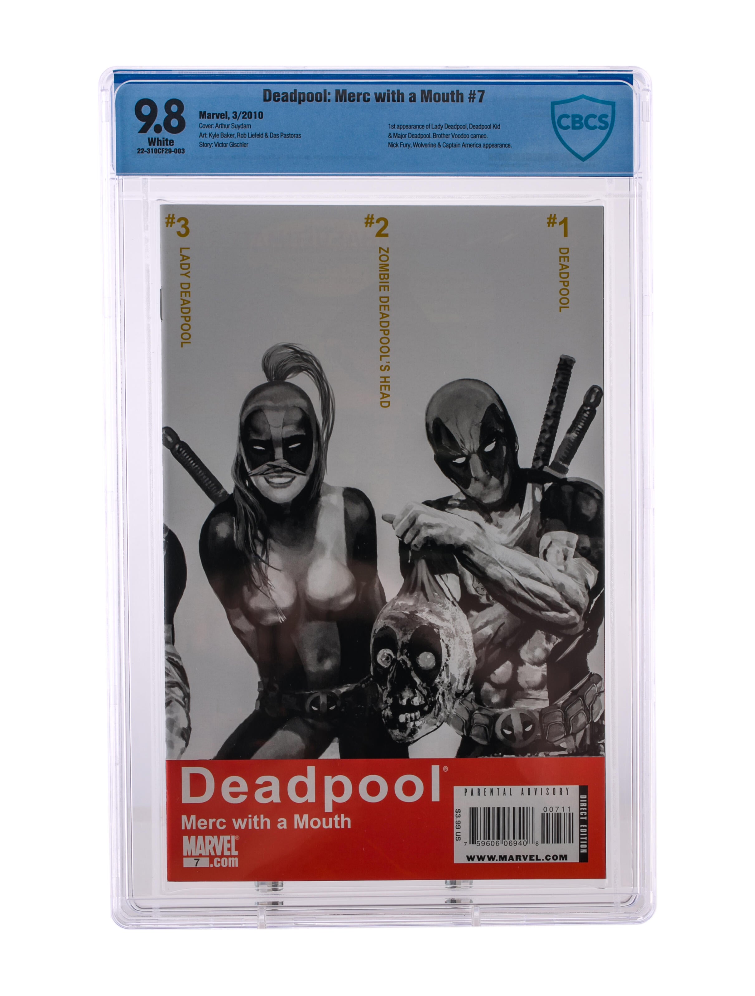 Comic Book Deadpool: Merc with a Mouth #7 - CBCS 9.8 - 1st App. of Lady ...