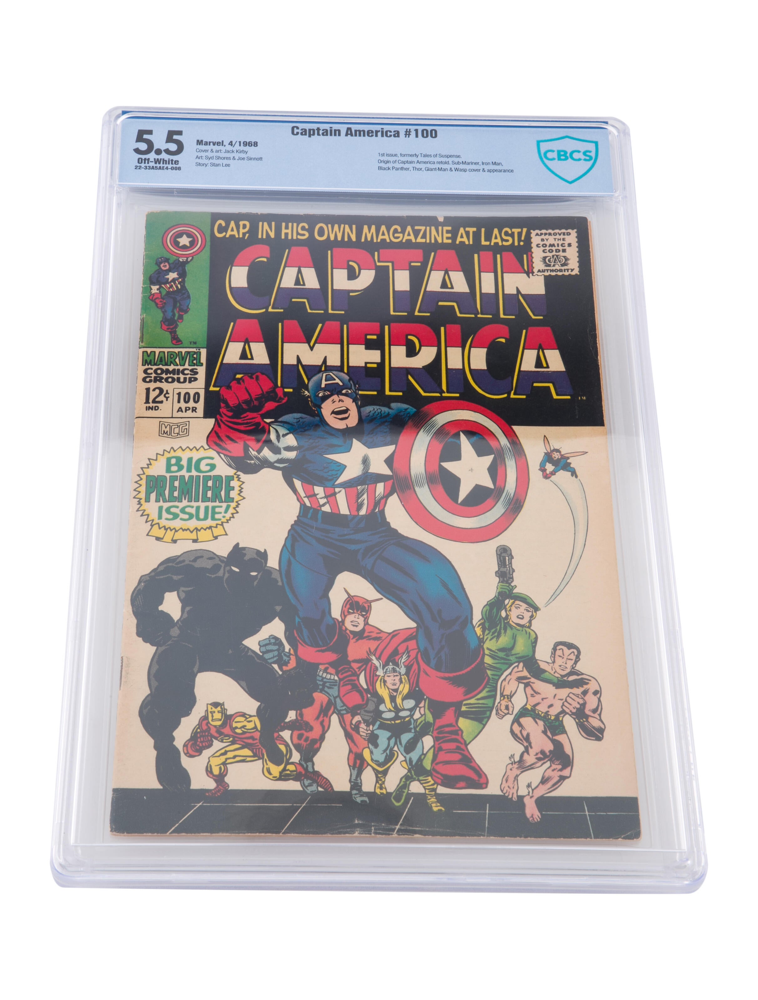 Comic Book Captain America #100 - CBCS 5.5 - Origin of Captain America ...