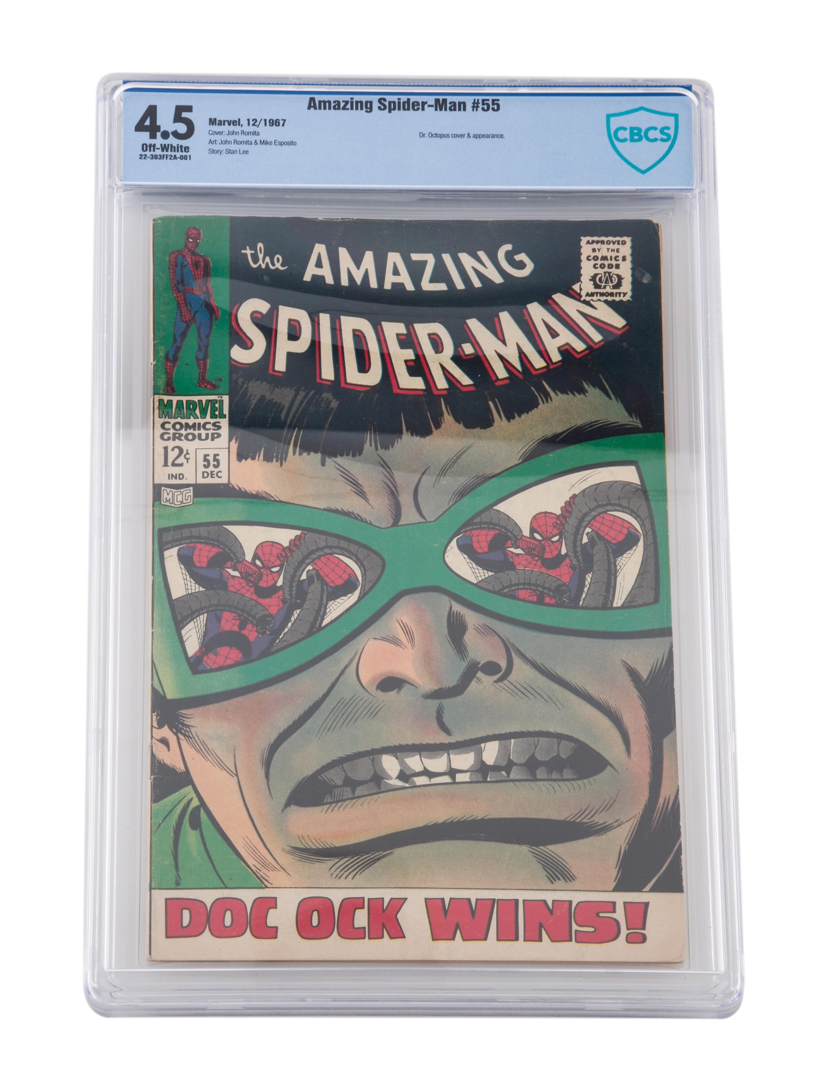 Comic Book Amazing Spider-Man #55 - CBCS 4.5 - Dr. Octopus Cover and ...