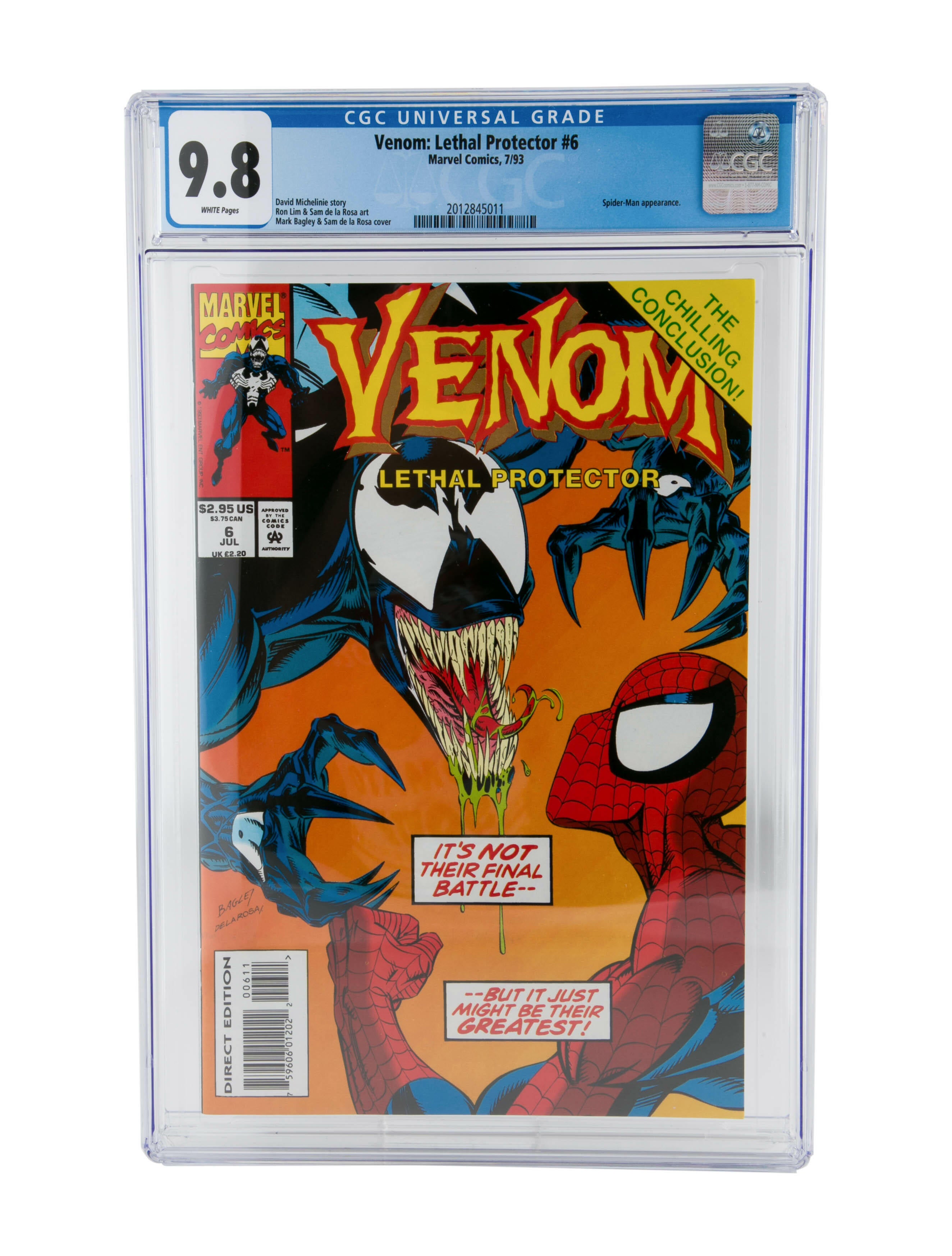 Comic Book Venom: Lethal Protector #6 - CGC 9.8 - Red Comics ...