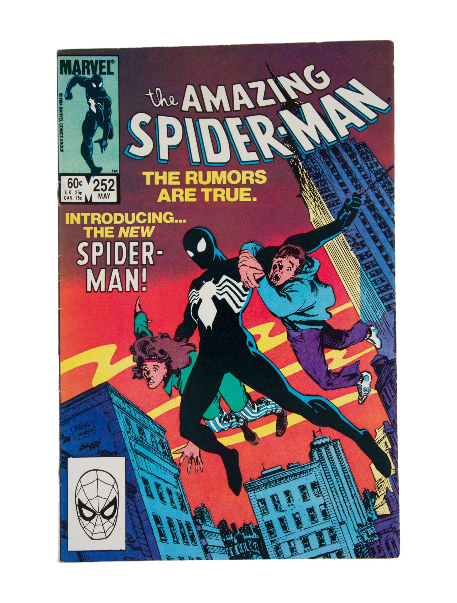 Comic Book The Amazing Spiderman #252- 1st Appearance Of The Black ...