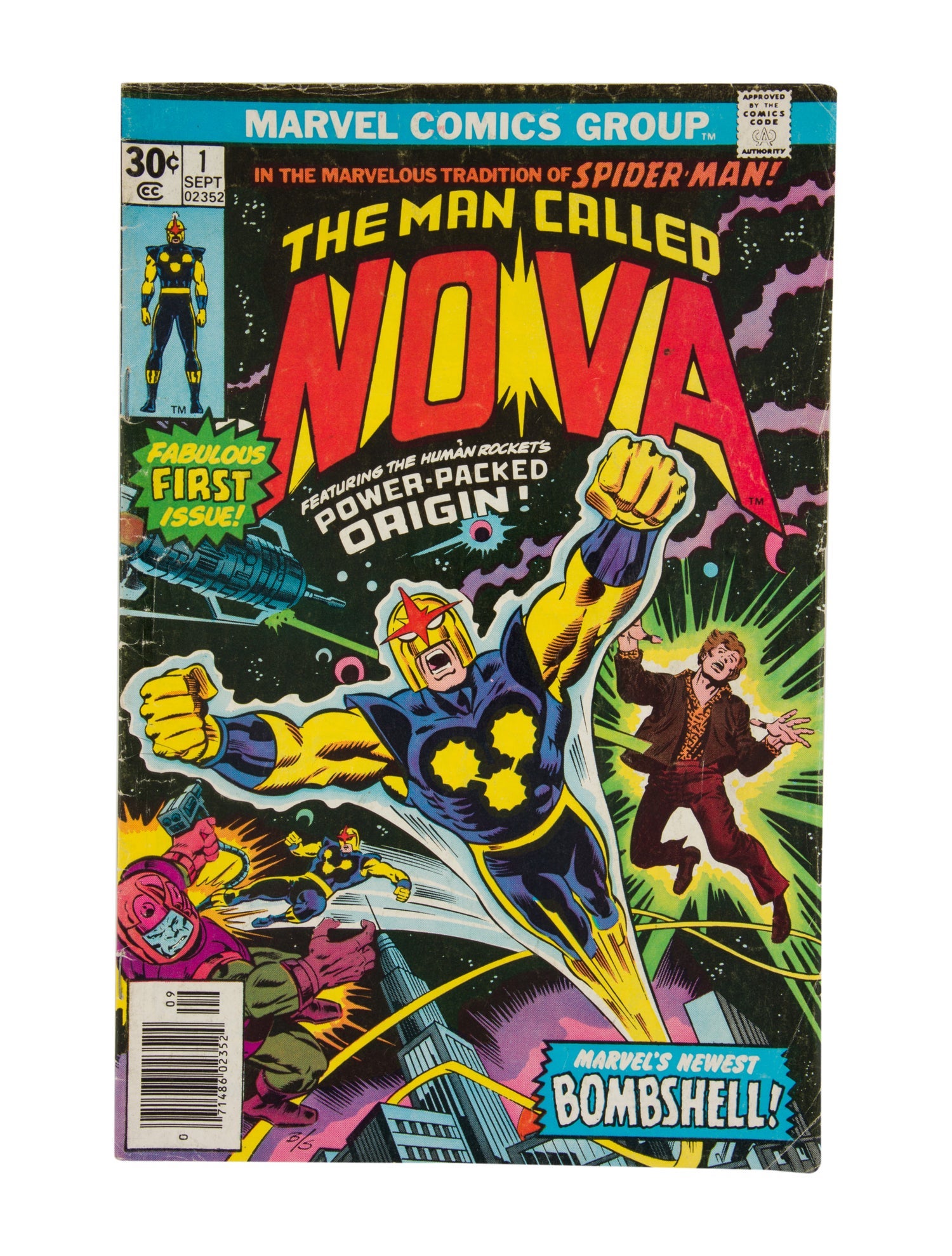 Comic Book The Man Called Nova #1 - 1st appearance & Origin of Nova ...