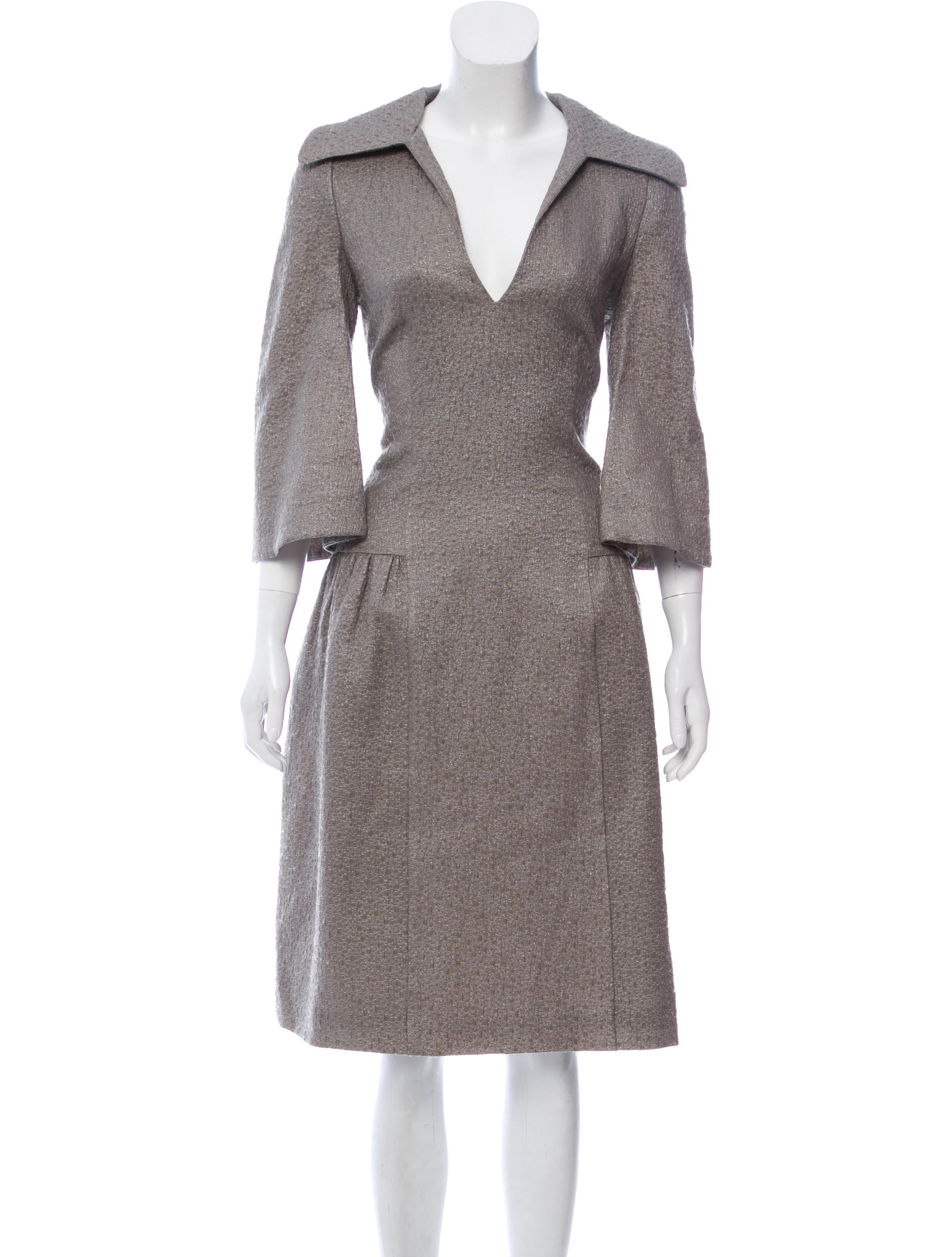 Co. Collared A-Line Dress - Neutrals Dresses, Clothing - COO36028 | The ...