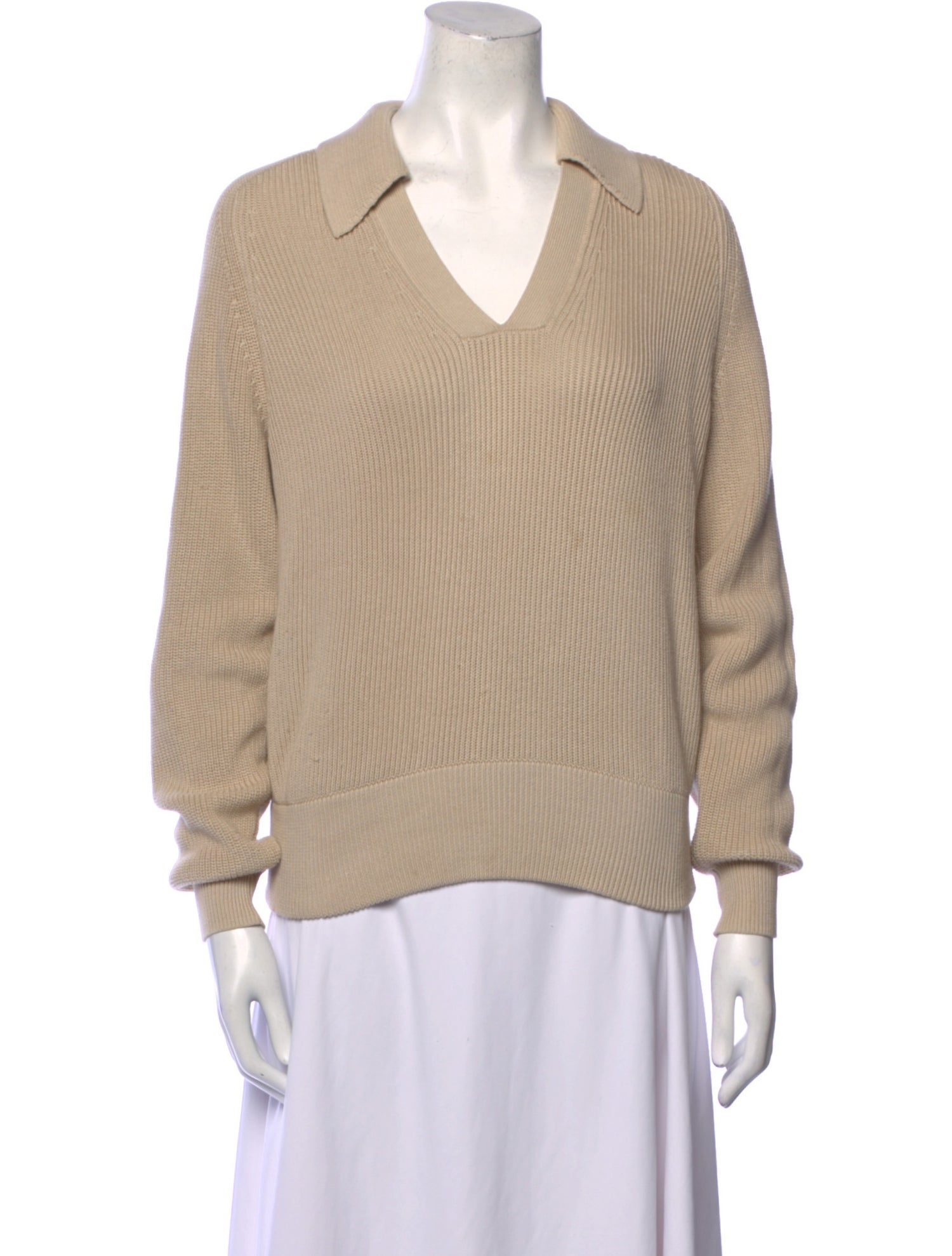 Co. V-Neck Sweater - Neutrals Knitwear, Clothing - COO40057 | The RealReal