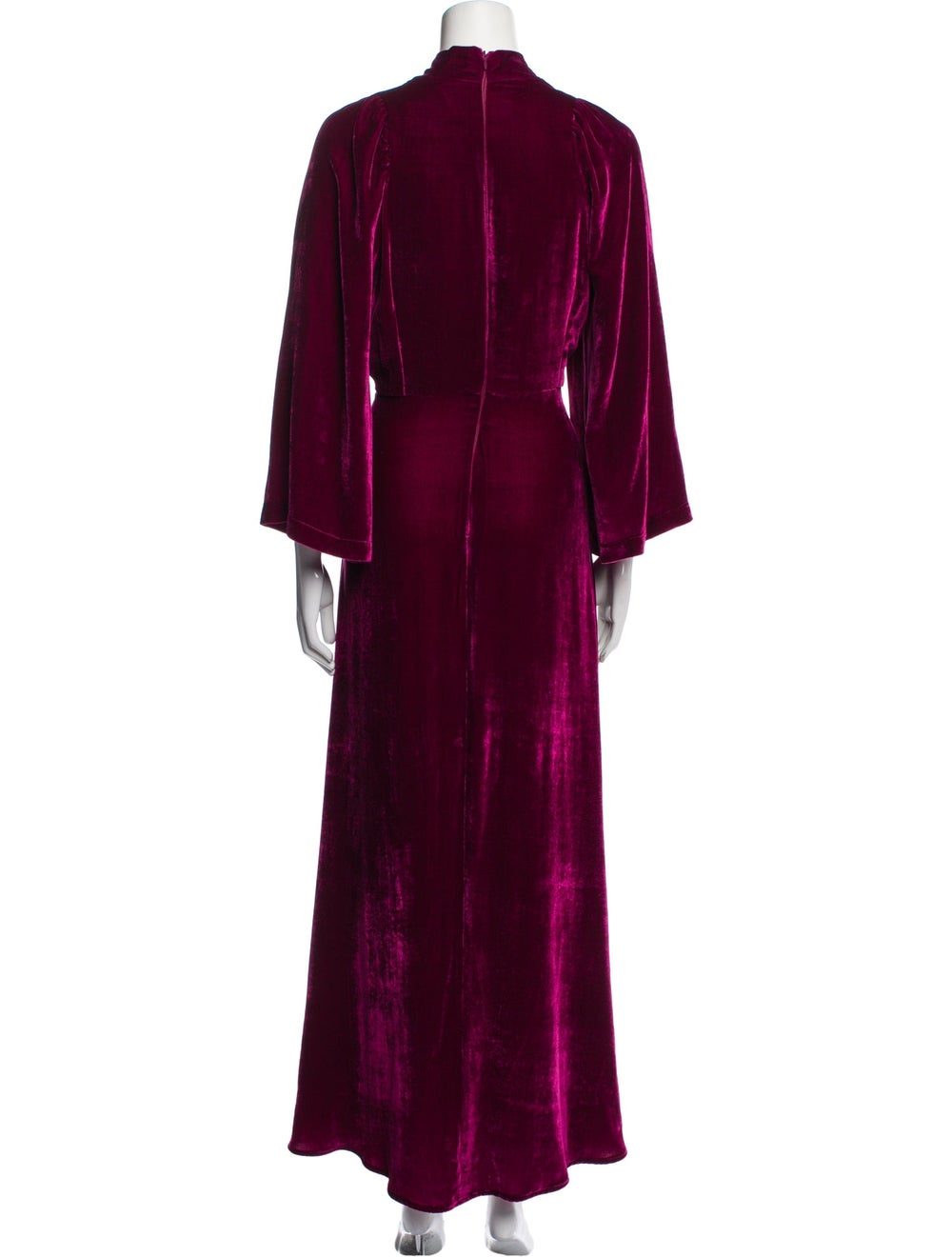 Catherine Prevost Evening Gown Red Ruffle Embellishme… - Gem