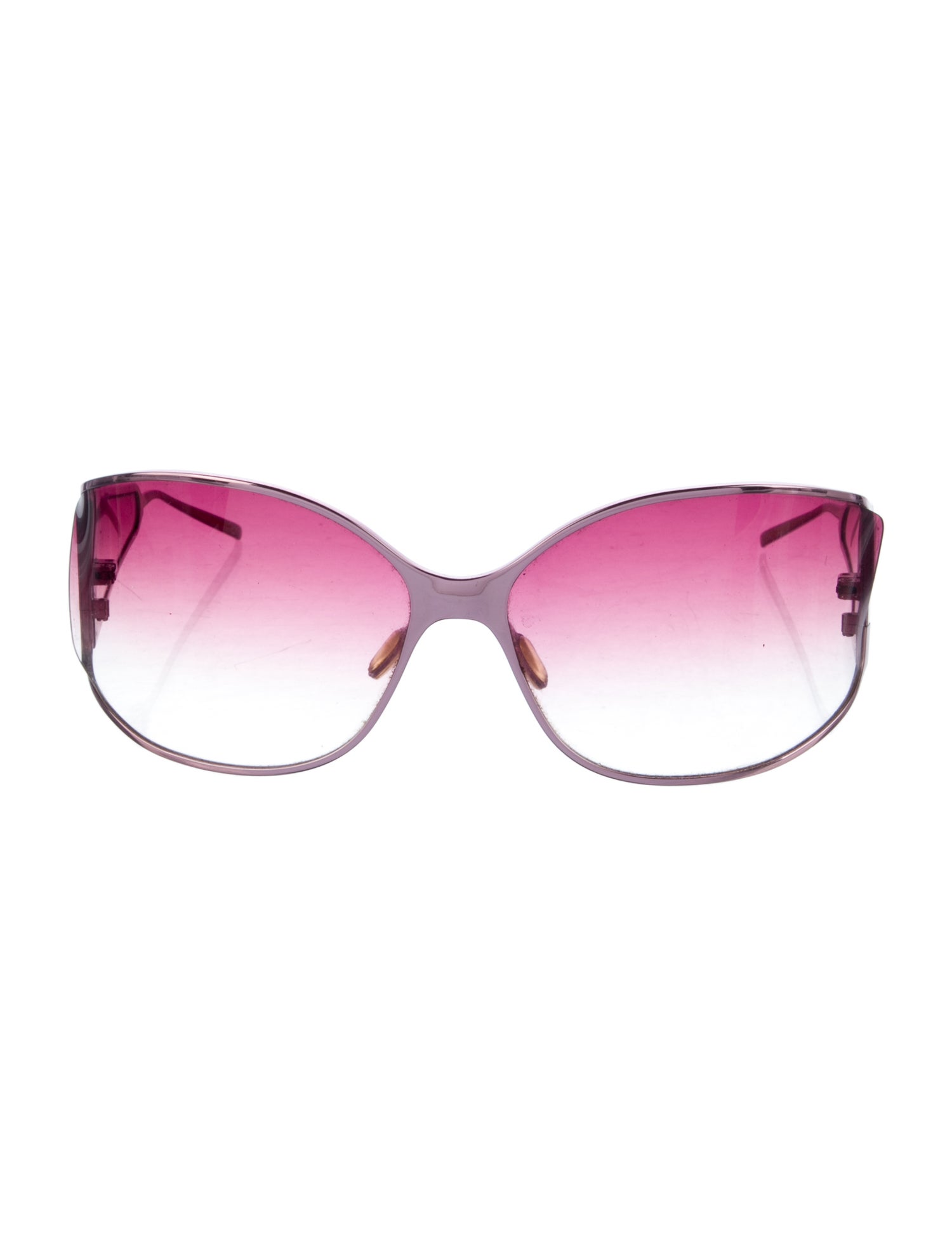 Christian Roth Oversize Gradient Sunglasses - Pink Sunglasses ...