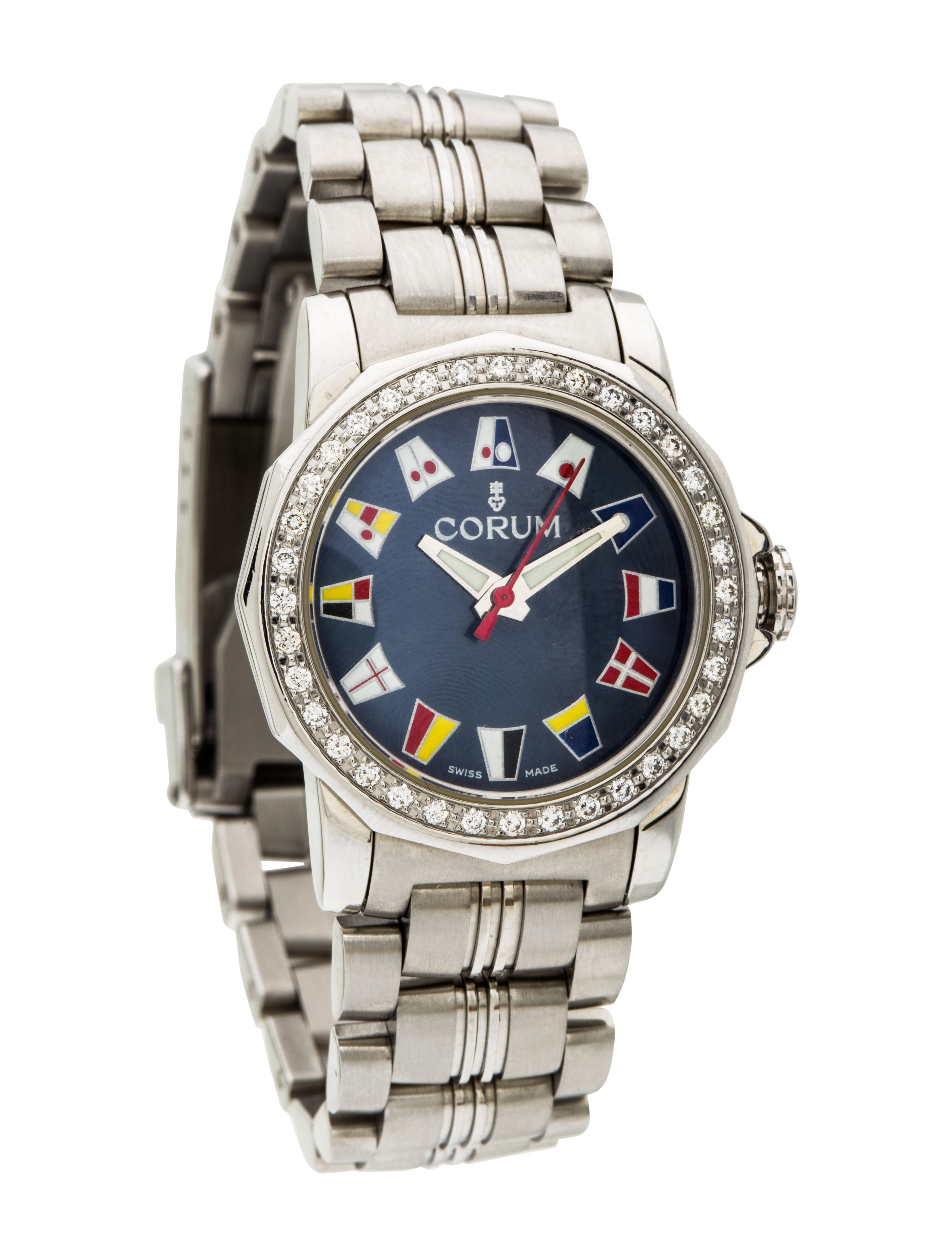 Corum Diamond Admiral's Cup Watch - Bracelet - CRM20359 | The RealReal